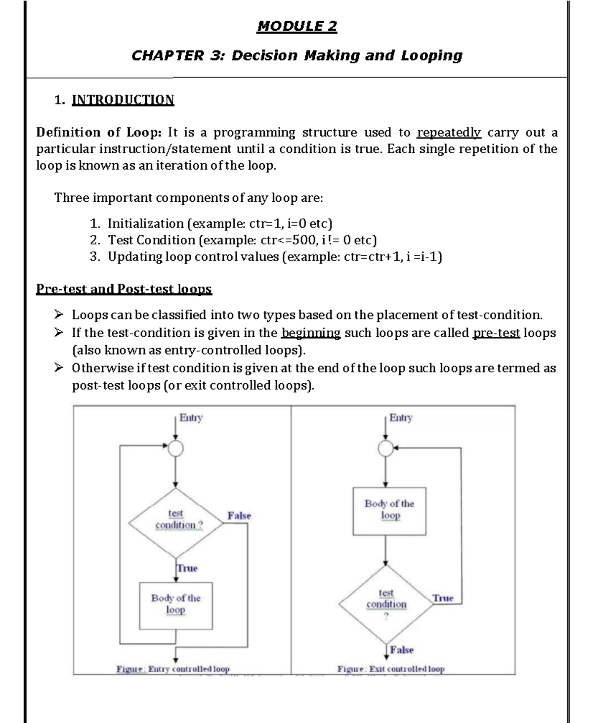 Decision Making And Looping Part 1 Module 2 Chapter 3 Decision