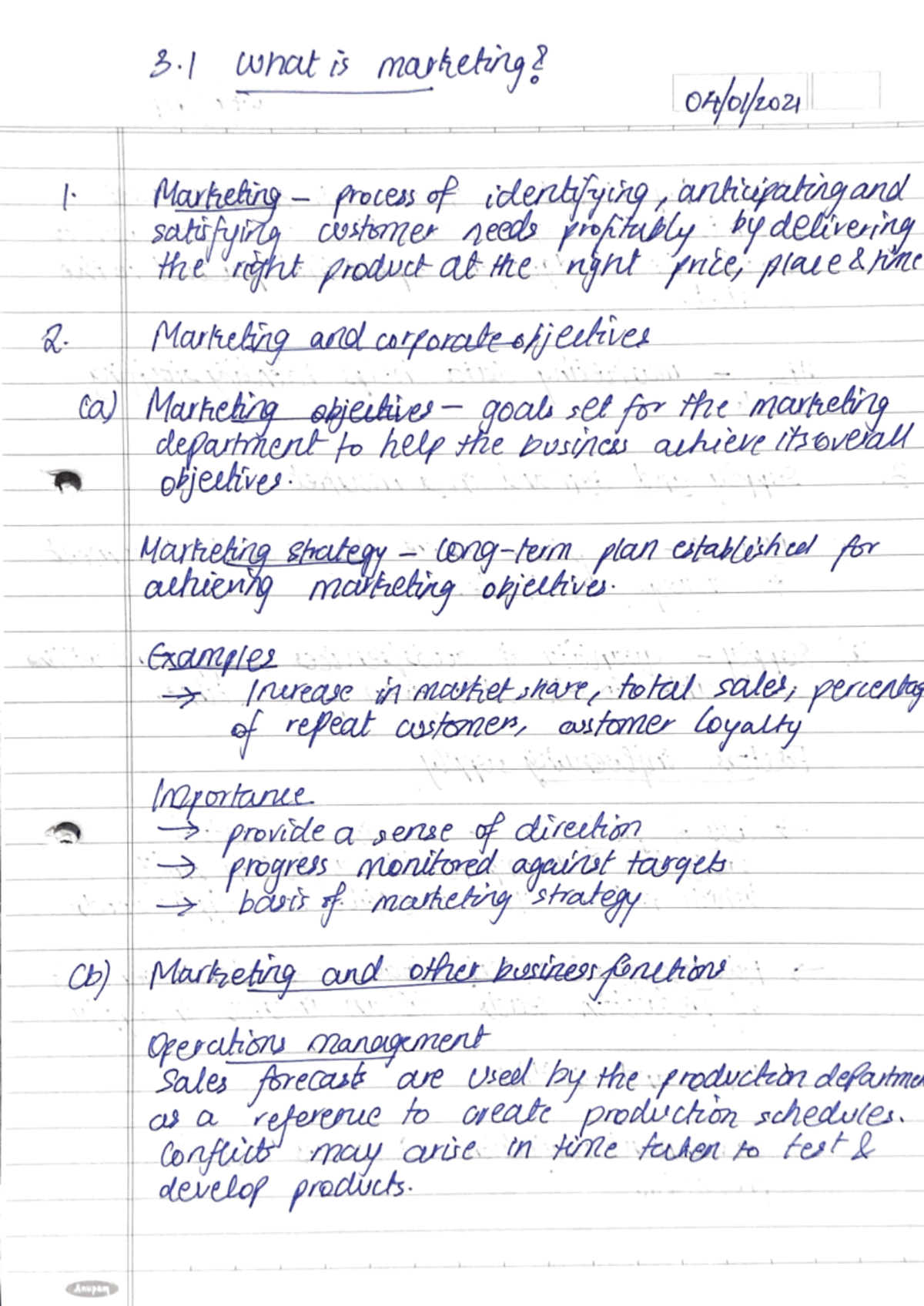 AS Business - UNIT 3: Understanding Marketing Concepts and Strategies ...