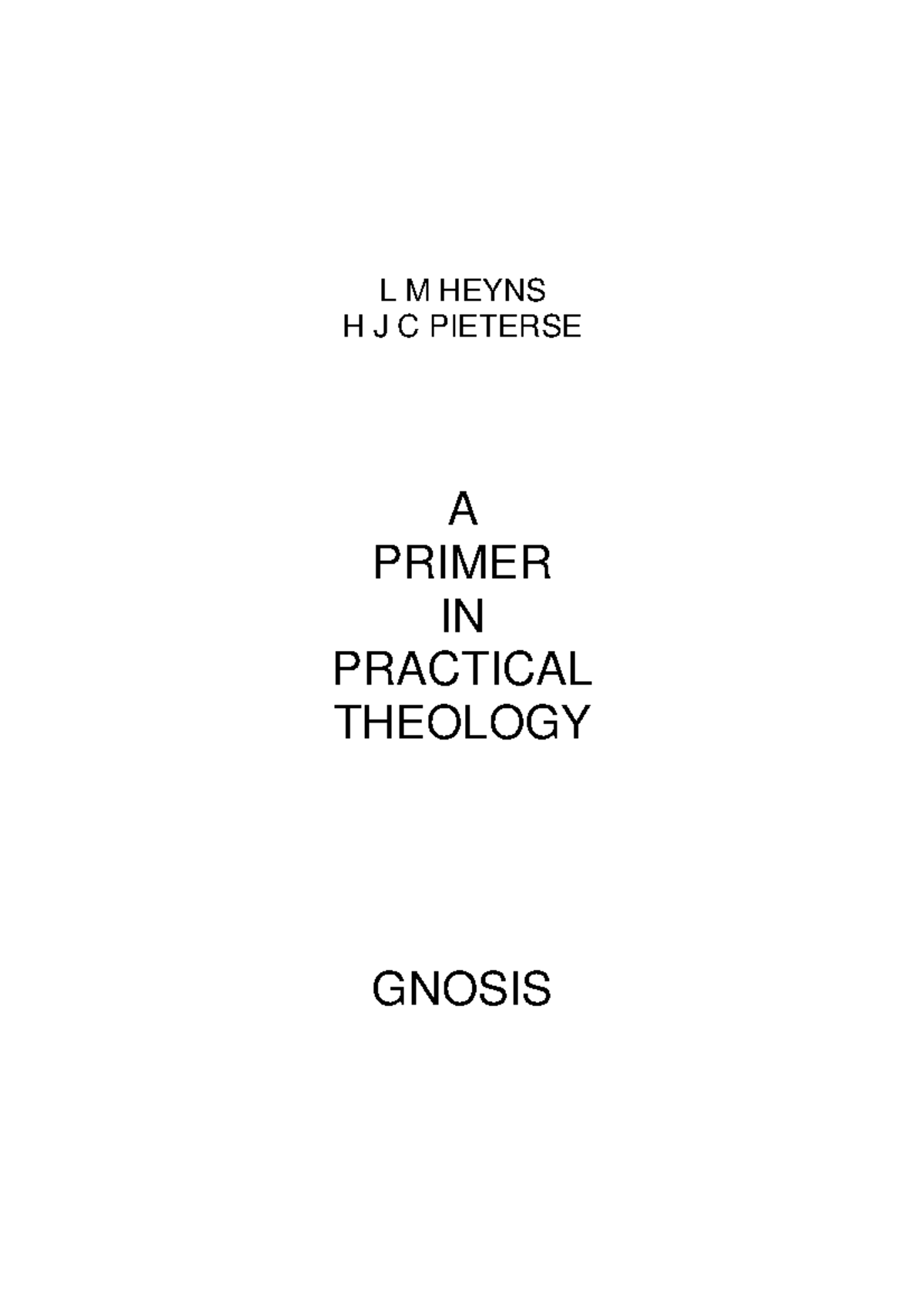 A Primer in Practical Theology (PT 101): Understanding Communicative ...
