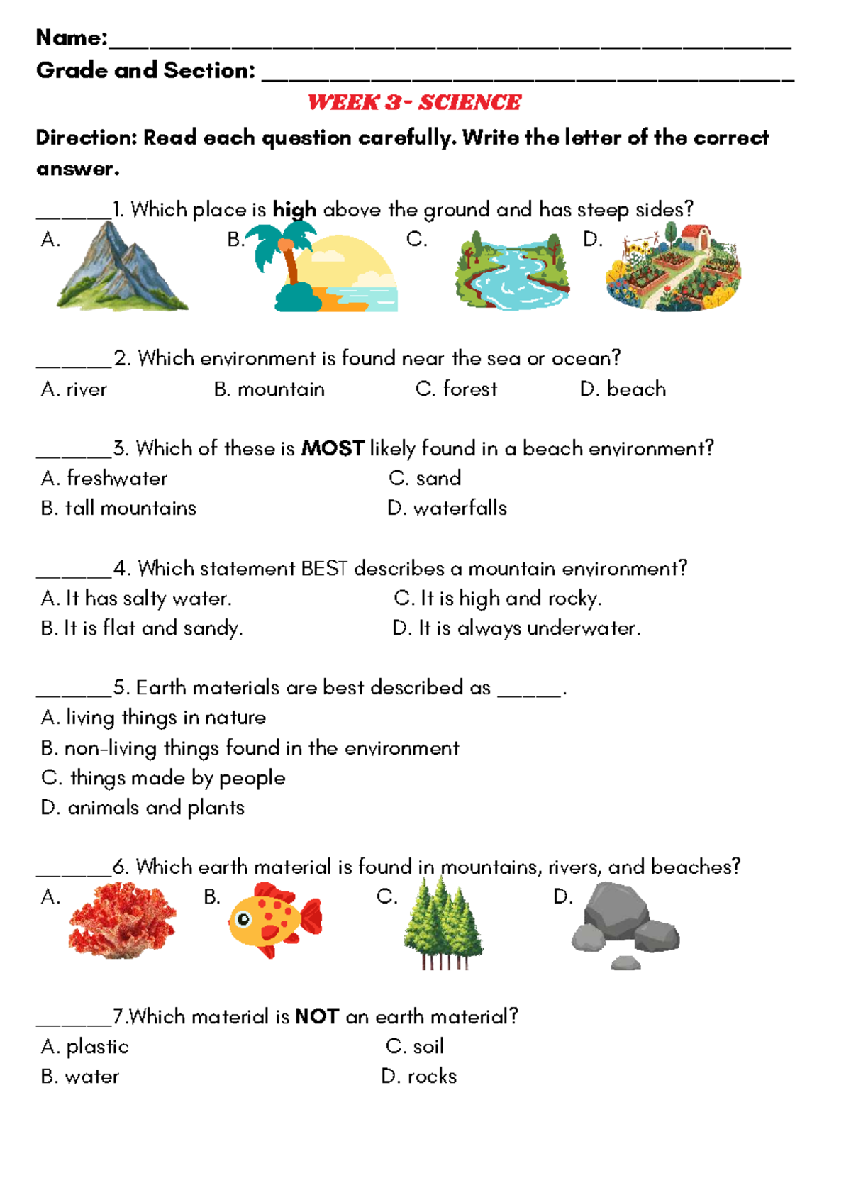 Weekly Quiz #3-5: Science 3 - Q4 Review - Studocu