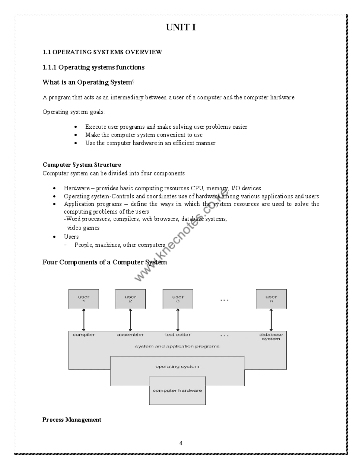 Operating- Systems- Overview 1 - UNIT I 1 OPERATING SYSTEMS OVERVIEW 1. ...