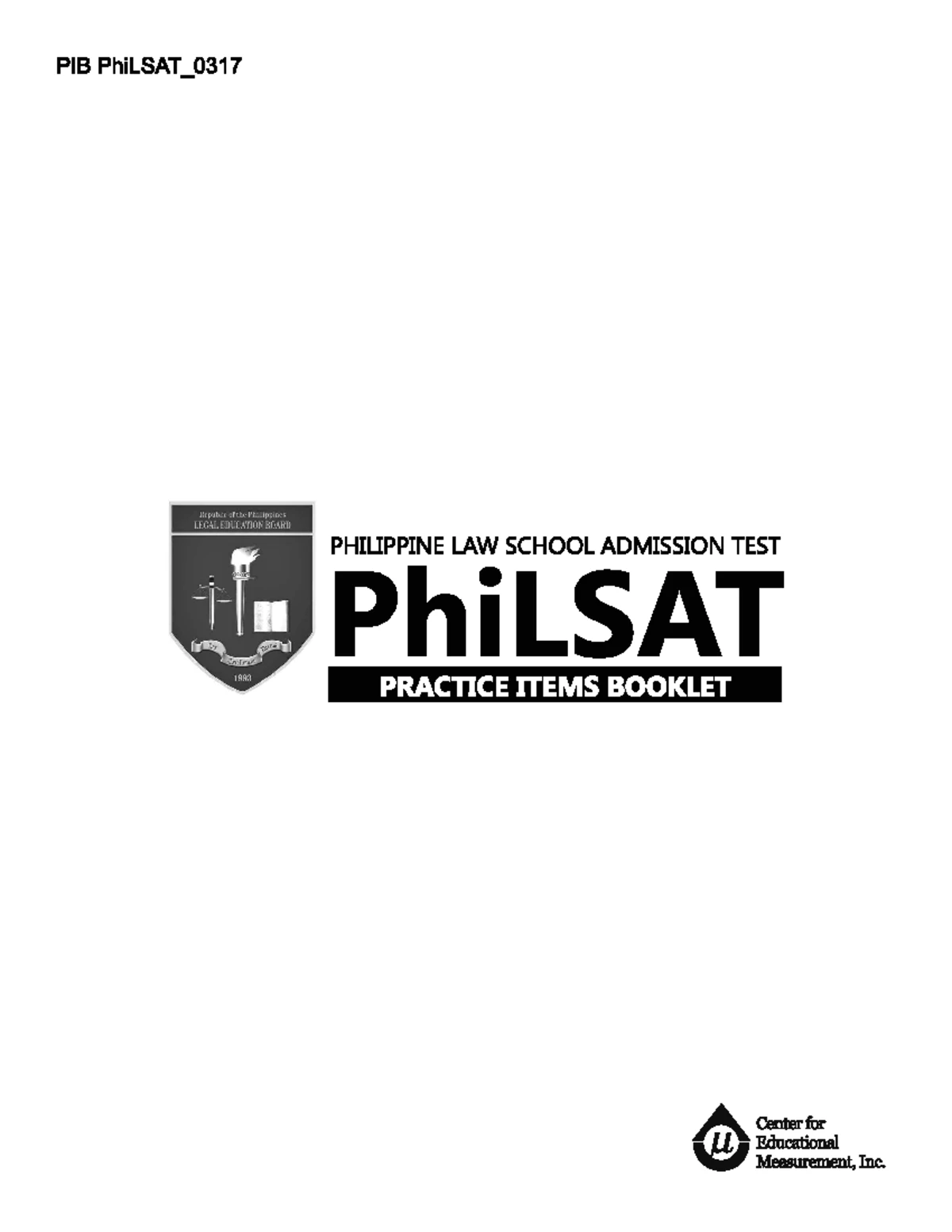 Philippine Law School Admission Test Practice Items - PIB PhiLSAT ...