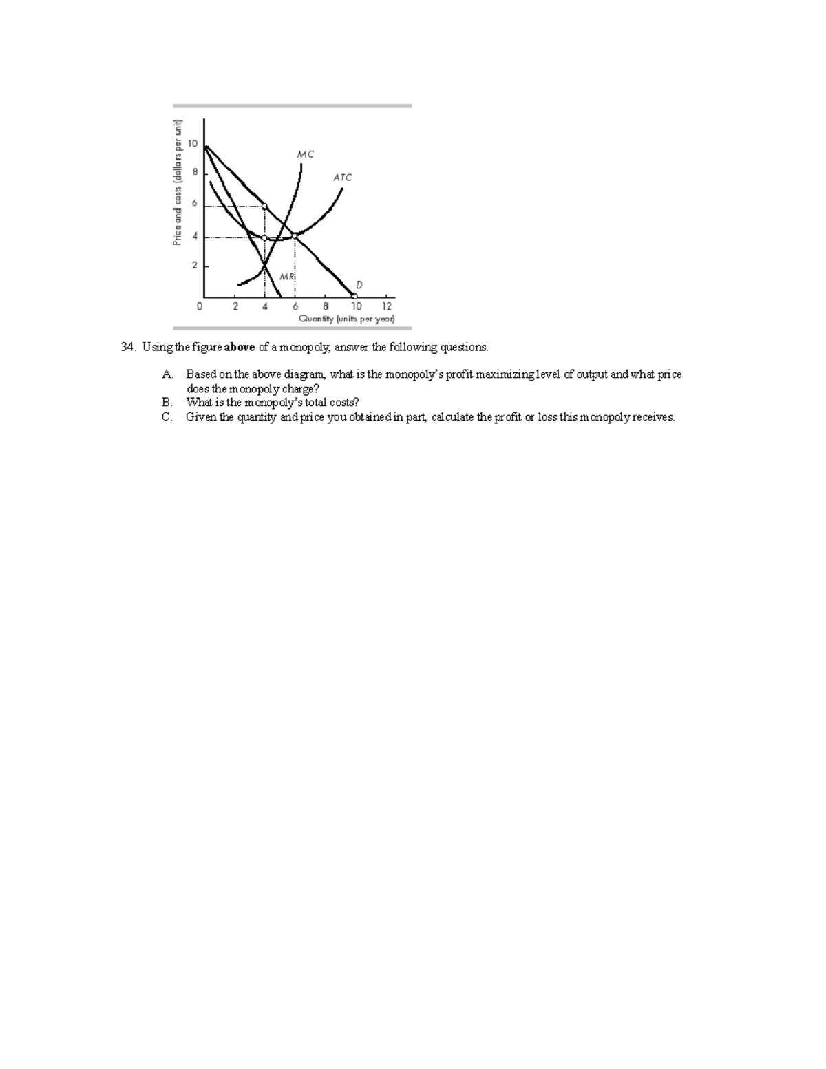 Monopoly Profit Maximization Worksheets for Econ 101 - Studocu