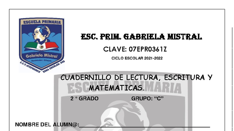 Cuadernillo de Lectura, Escritura y Matemáticas 2° Grado - CLAVE ...