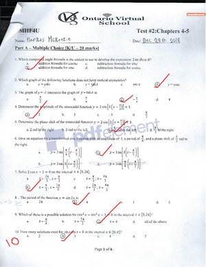 MAP4C Assignment 3: Geometry and Trigonometry Solutions and ...