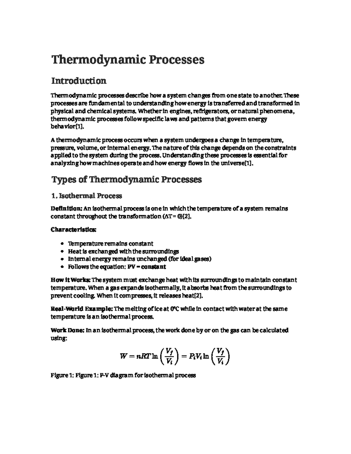 Thermodynamic Processes: An Intro to Isothermal, Adiabatic & More - Studocu
