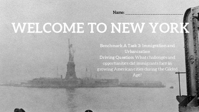 BA Task 3: Immigration and Urbanization in the Gilded Age - Studocu