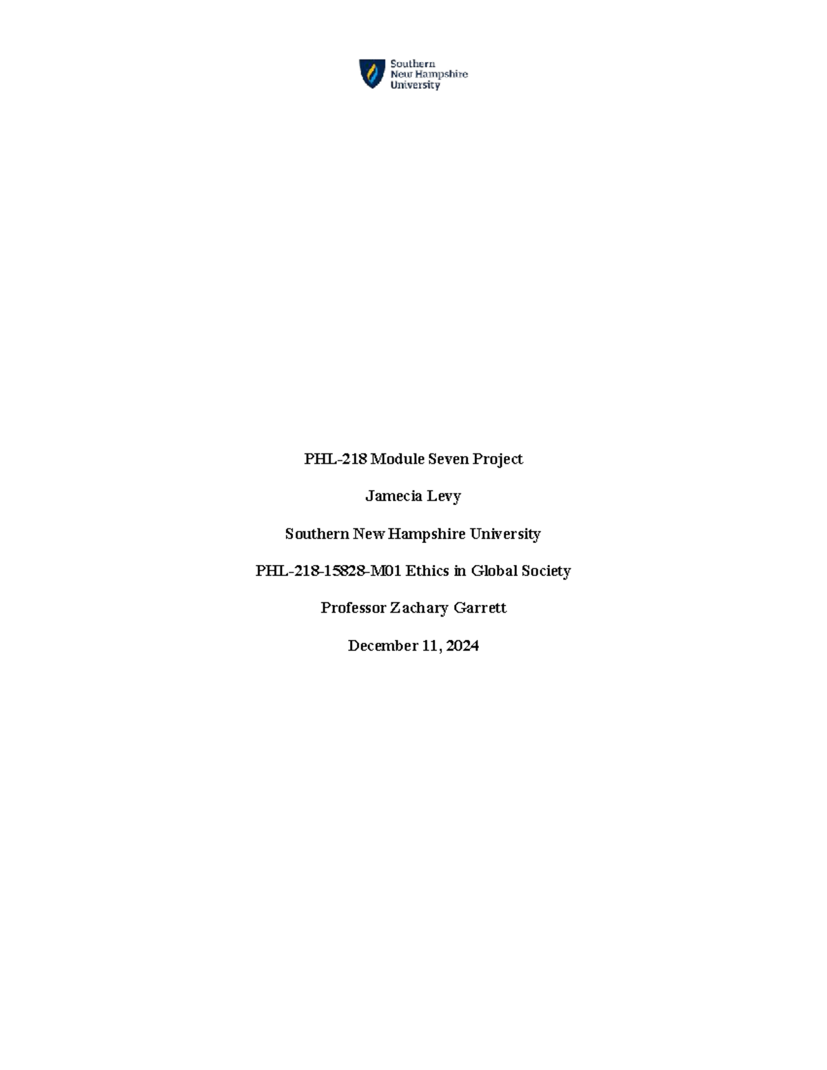 PHL-218 Module 7 - PHL-218 Project Guidelines - PHL-218 Module Seven ...