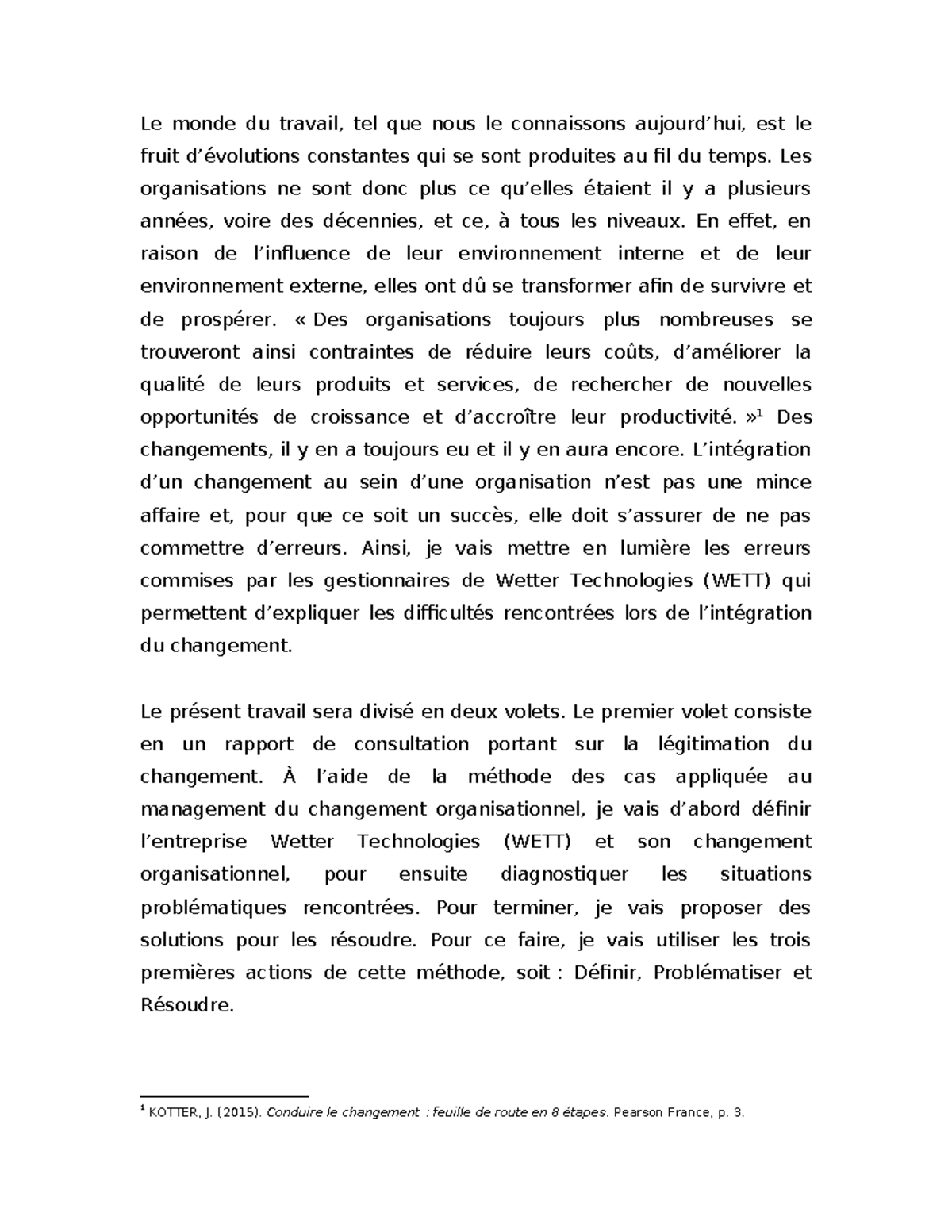 ADM1012 TN1 - Le monde du travail, tel que nous le connaissons aujourd ...