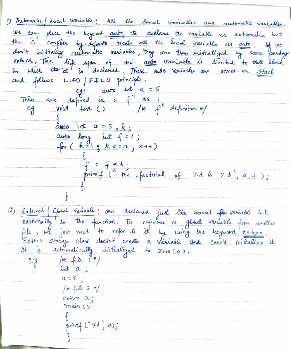 PPS Class Notes: Understanding Local Variables and Memory Management ...