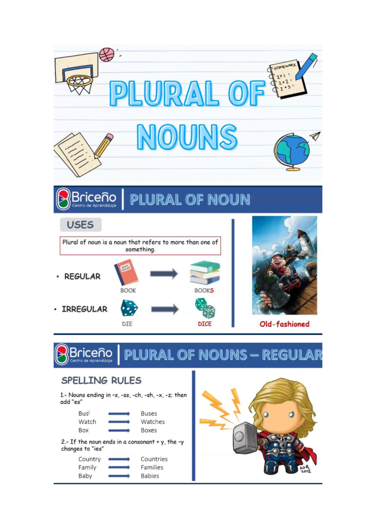 PLURAL OF NOUNS: A Comprehensive Guide (Briceño) - Studocu