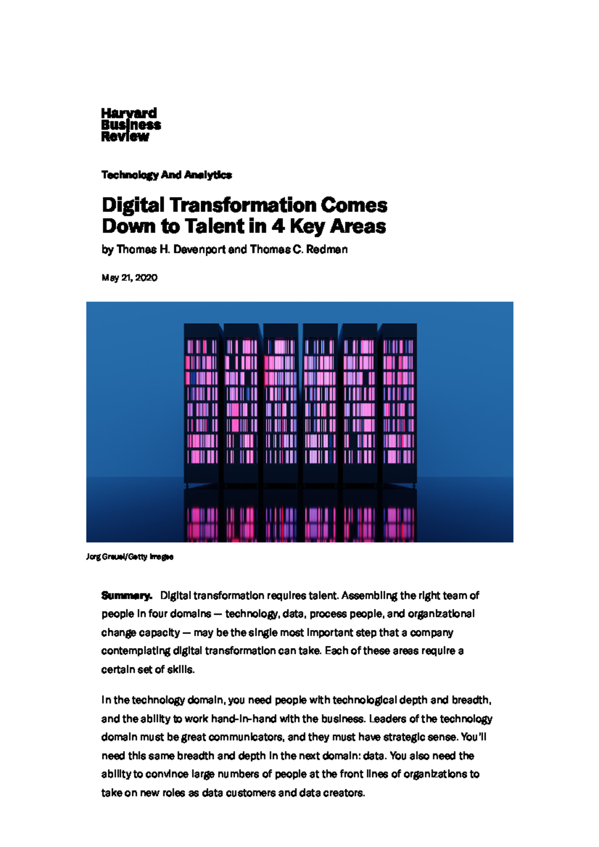 Digital Transformation Talent Insights: 4 Key Areas Explained - Studeersnel