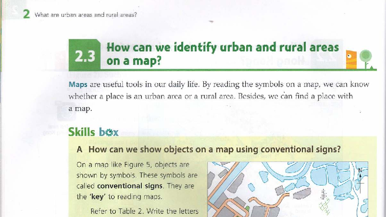 S1 Geography: Urban vs Rural Areas & Map Skills (P12-25) - Studocu