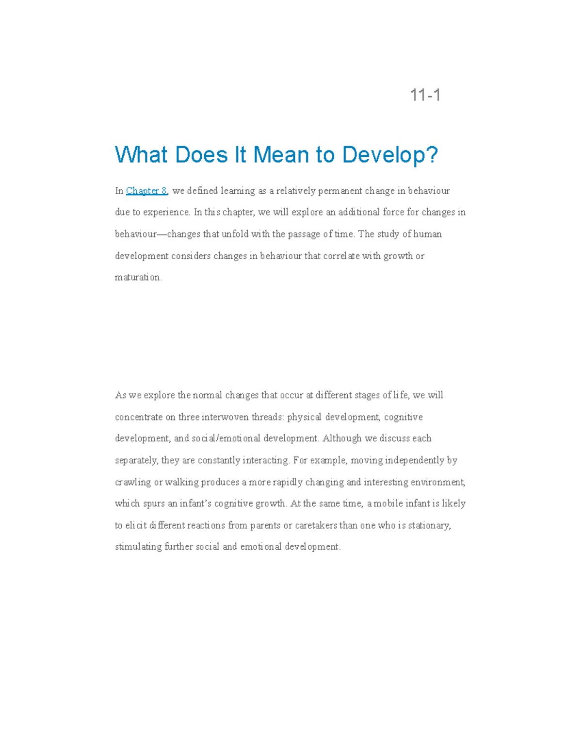 Chapter 8: Understanding Human Development - ENG 11-1 - Studocu