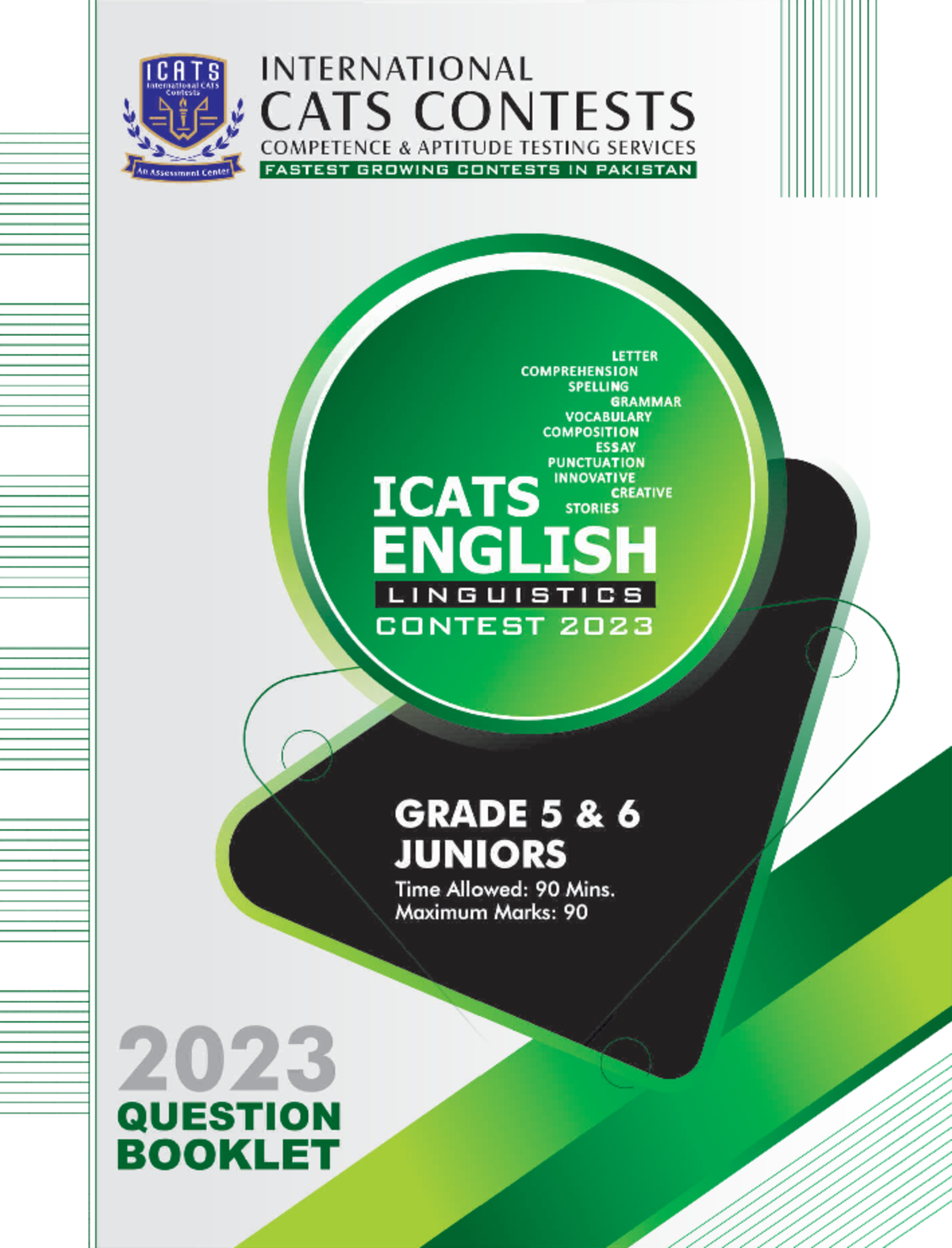 ICATS English Linguistics Contest 2023: Grade 5 & 6 Question Paper ...