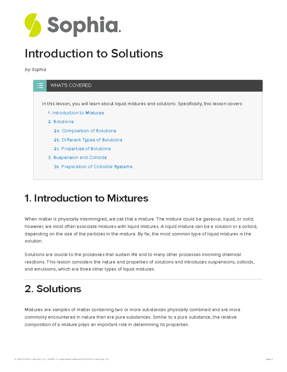 Introduction to Solutions: Composition, Properties, and Types (CHEM101 ...