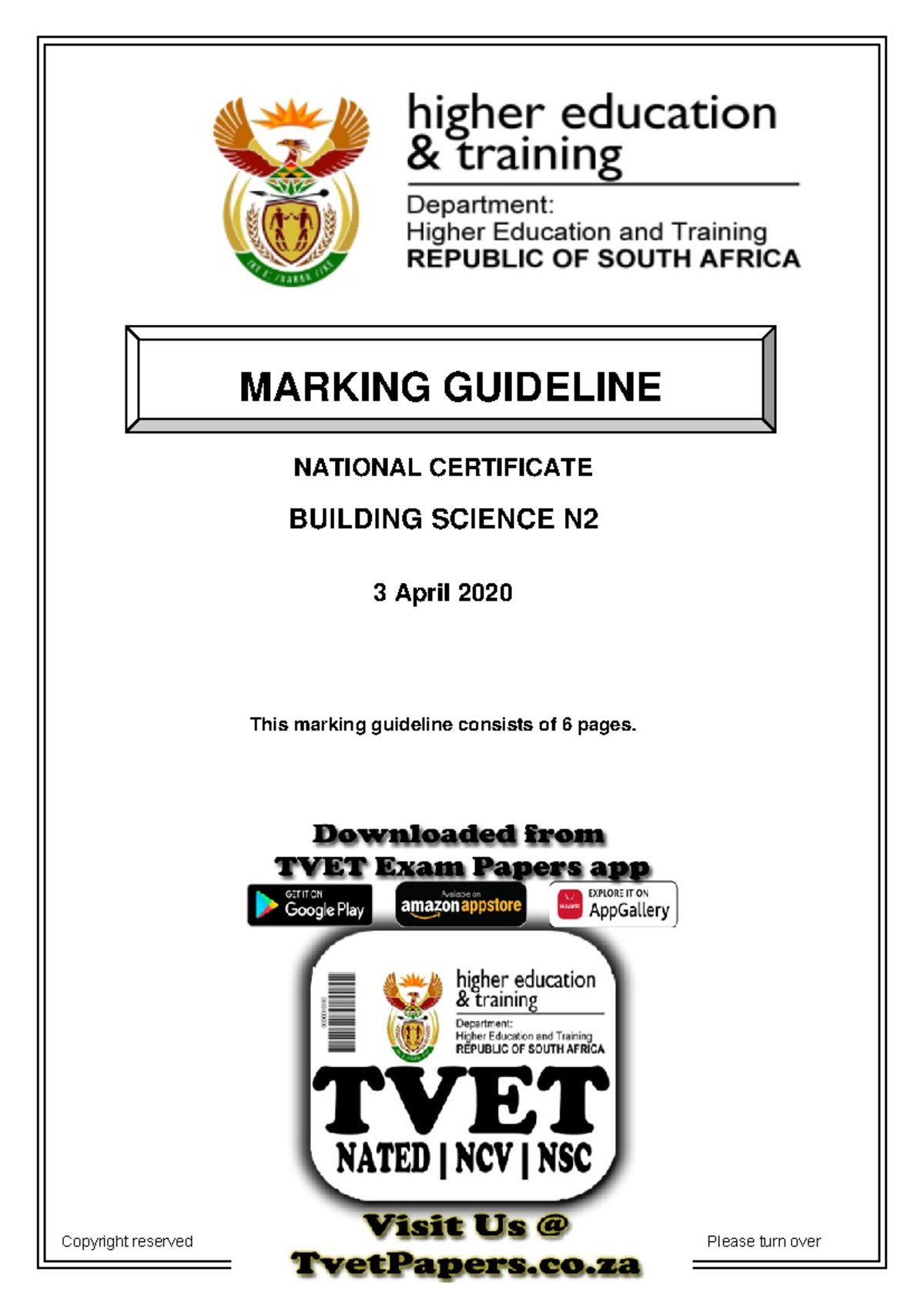 T240 - Building Science N2 April MEMO 2020 Signed Off - NATIONAL ...