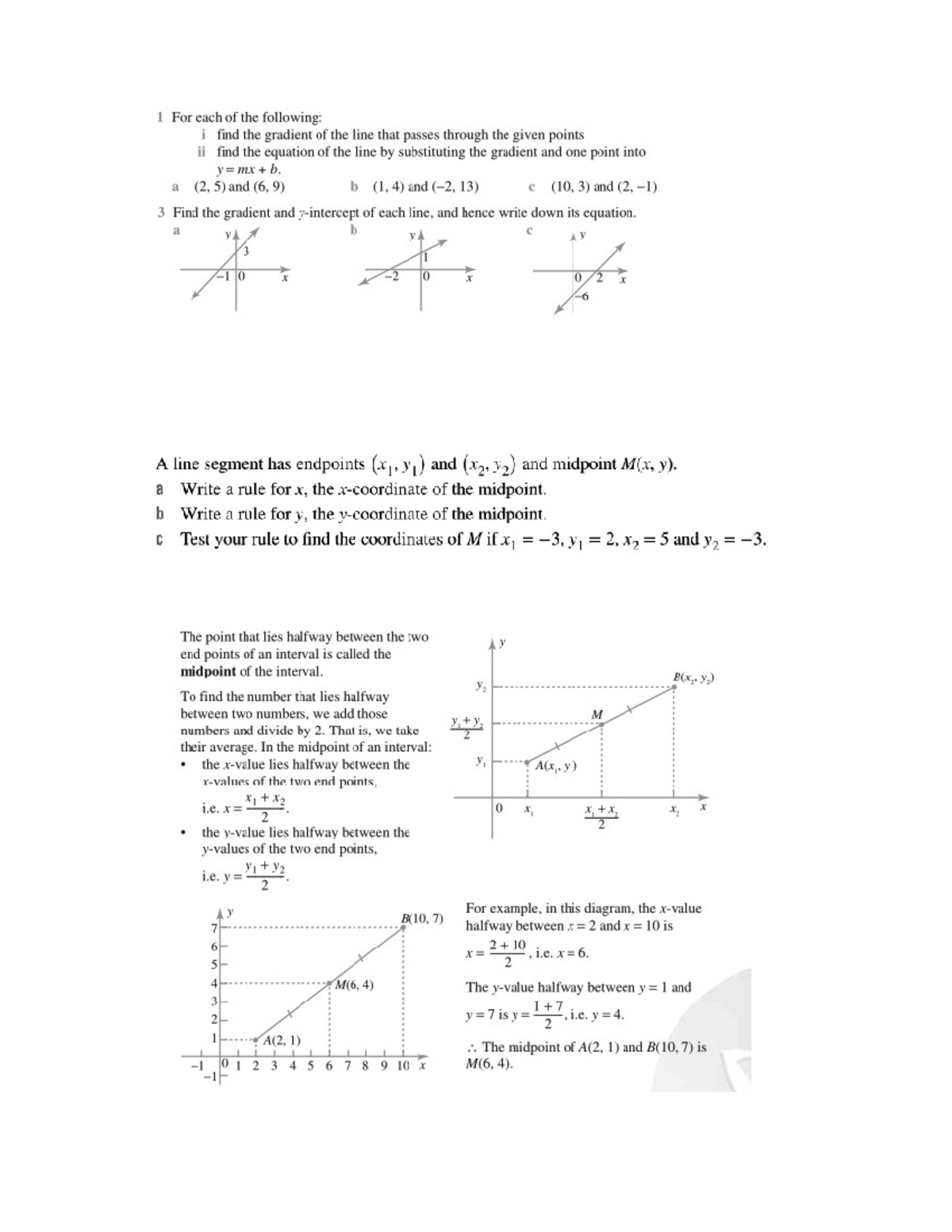 Midpoint and Gradient Practice Paper - Math 101 - Studocu