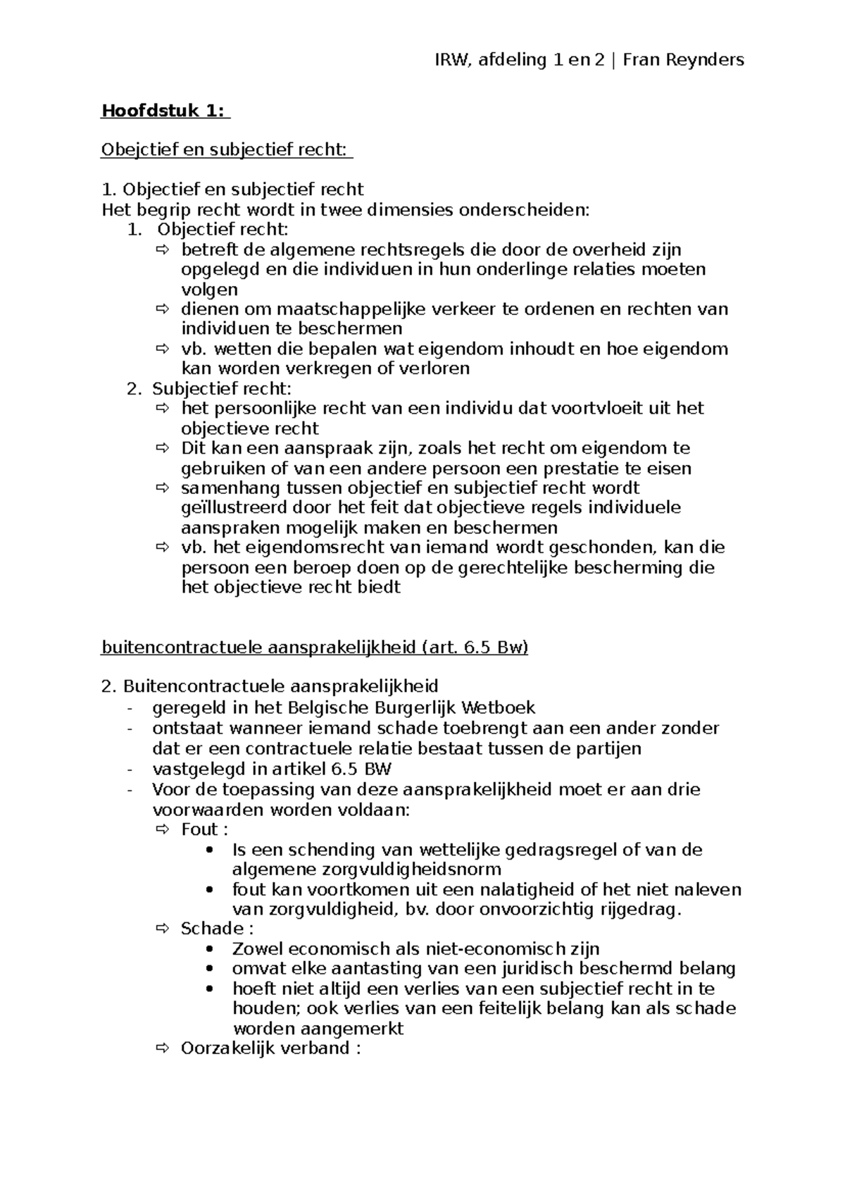 Samenvatting Blokwijzer: Inleiding tot de Rechtswetenschap (IRW) - Studocu