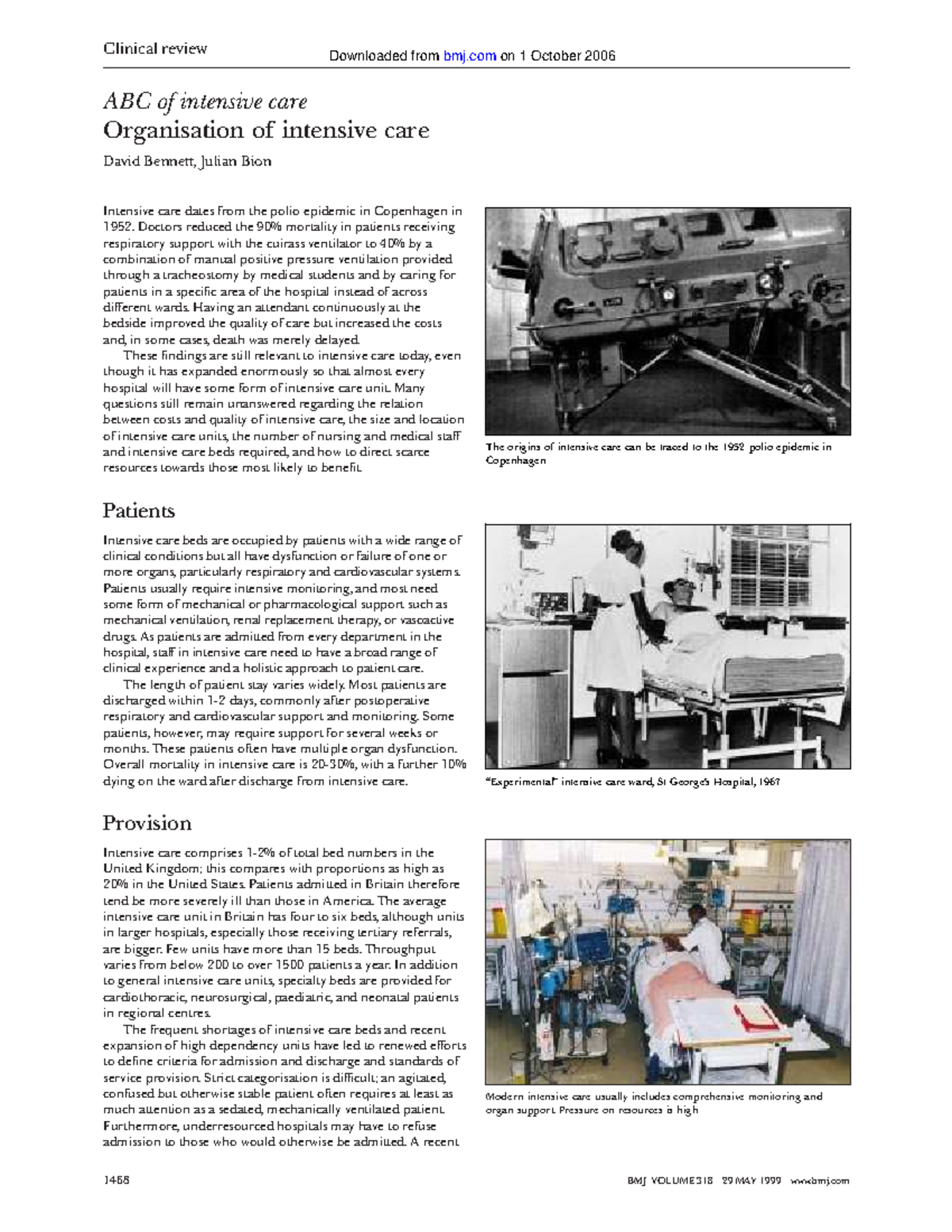 ABC of Intensive Care: Comprehensive Overview and Core Concepts - Studocu