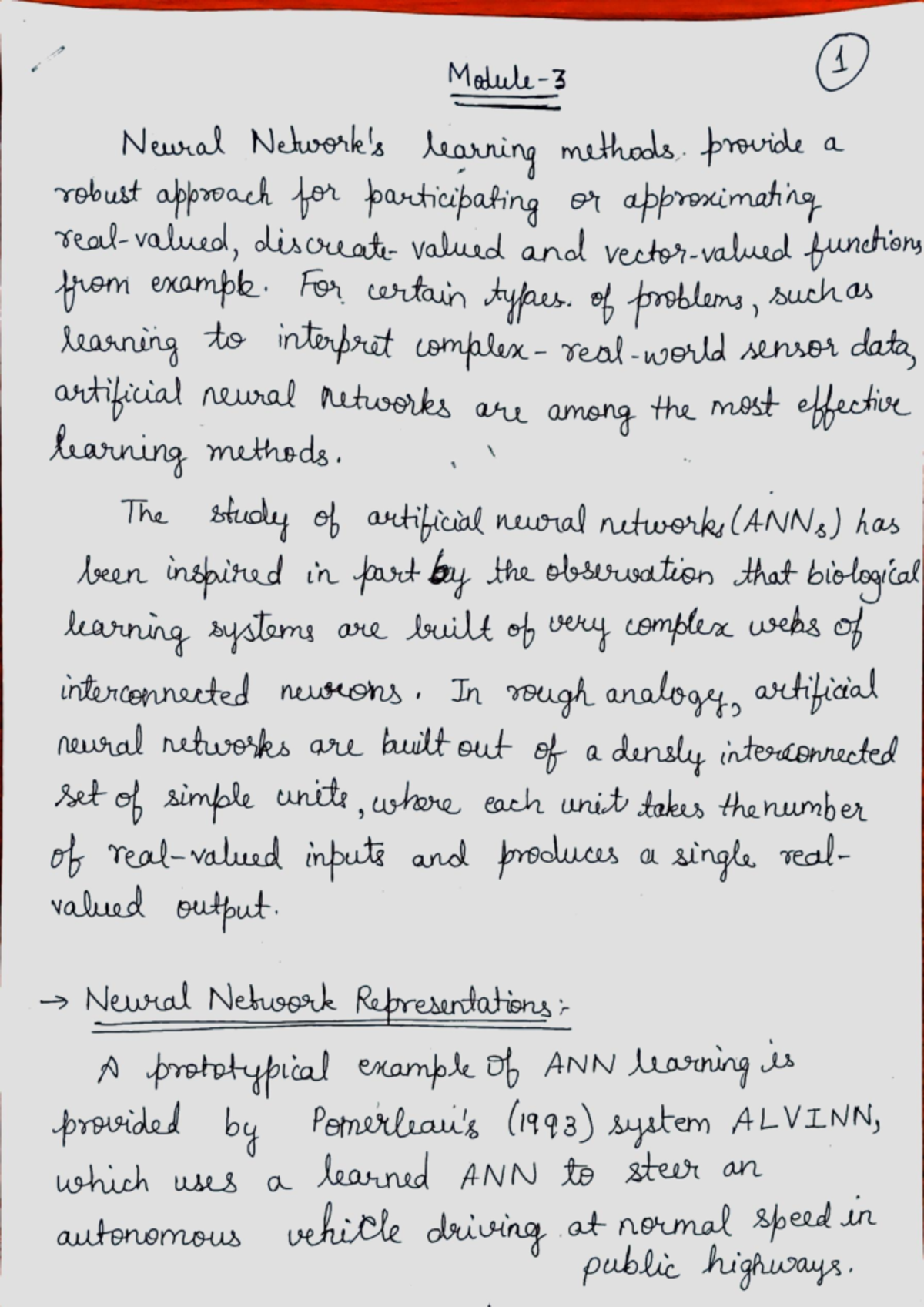 Mod 3 Advanced AIML - Module 3 complete notes of both the parts - 1 ...