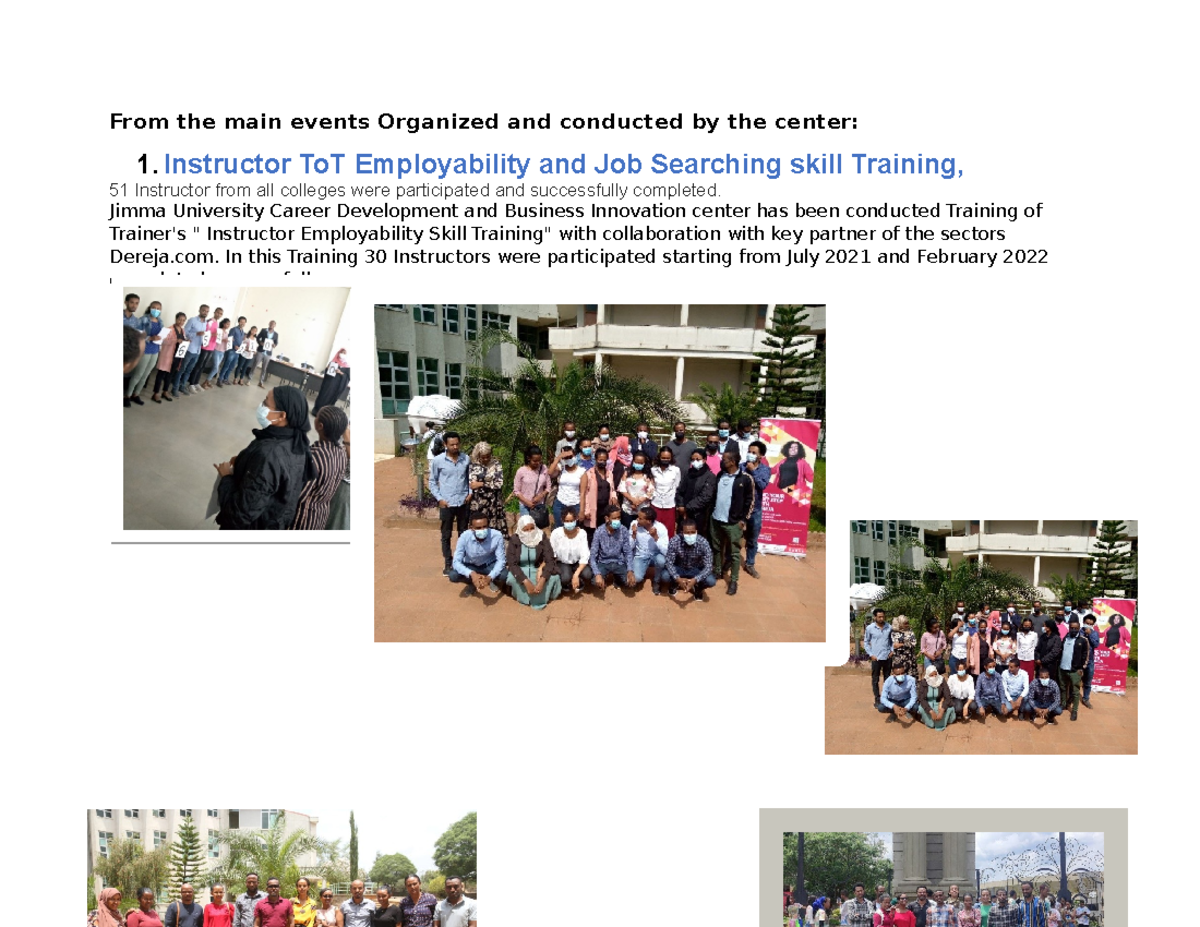 Career Dev. & Business Innovation Center Report - JU Job Fair 2022 ...