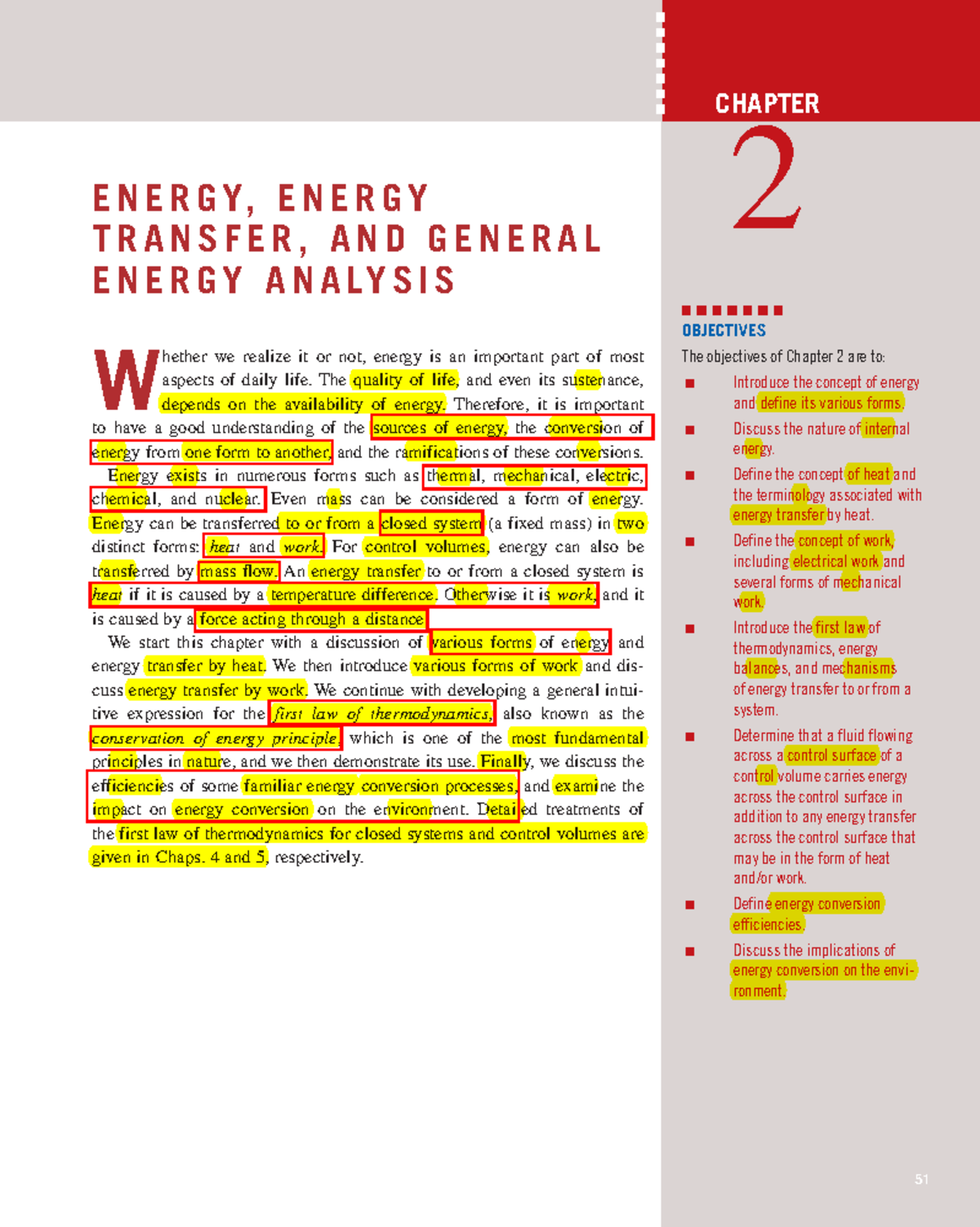 Chapter 2: Energy Transfer and General Energy Analysis (ENGR 101) - Studocu