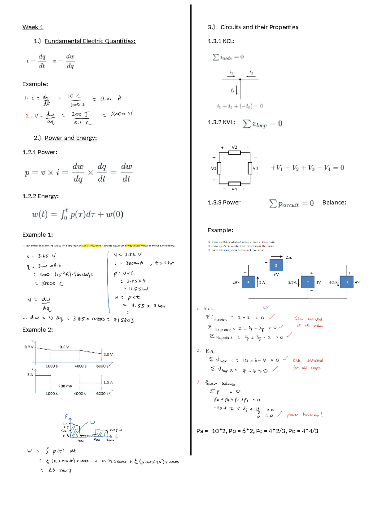 Week 1-6 Summary of Foundations of Electrical Engineering (EE101) - Studocu