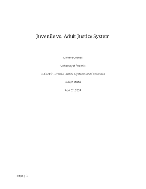 [Solved] A juvenile enters the formal juvenile justice system by being ...