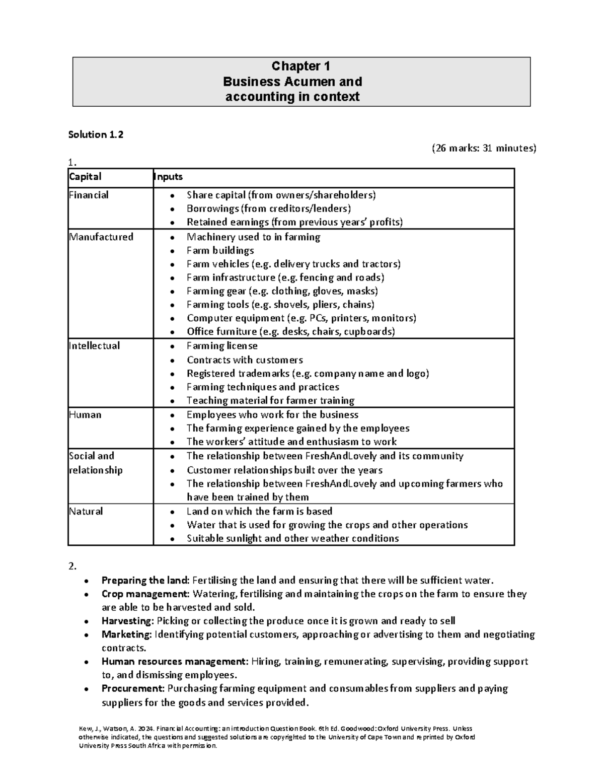 HFAC131-1-Week 1, Solutions for Question Book, Unit 1 (Ch 1) - Studocu
