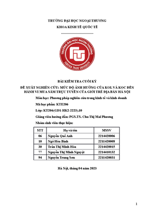 Tai mau bia tieu luan ftu TP - TRƯỜNG ĐẠI HỌC NGOẠI THƯƠNG - *** - TIỂU ...