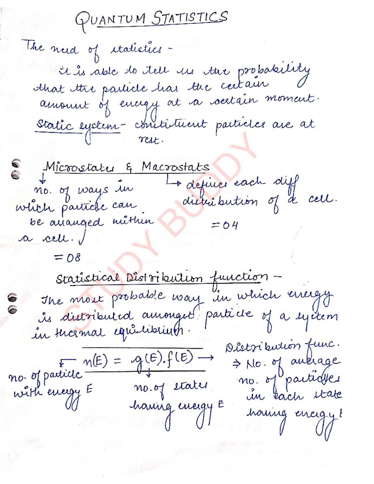 Physics unit 2 quantum statistics - btech - Studocu
