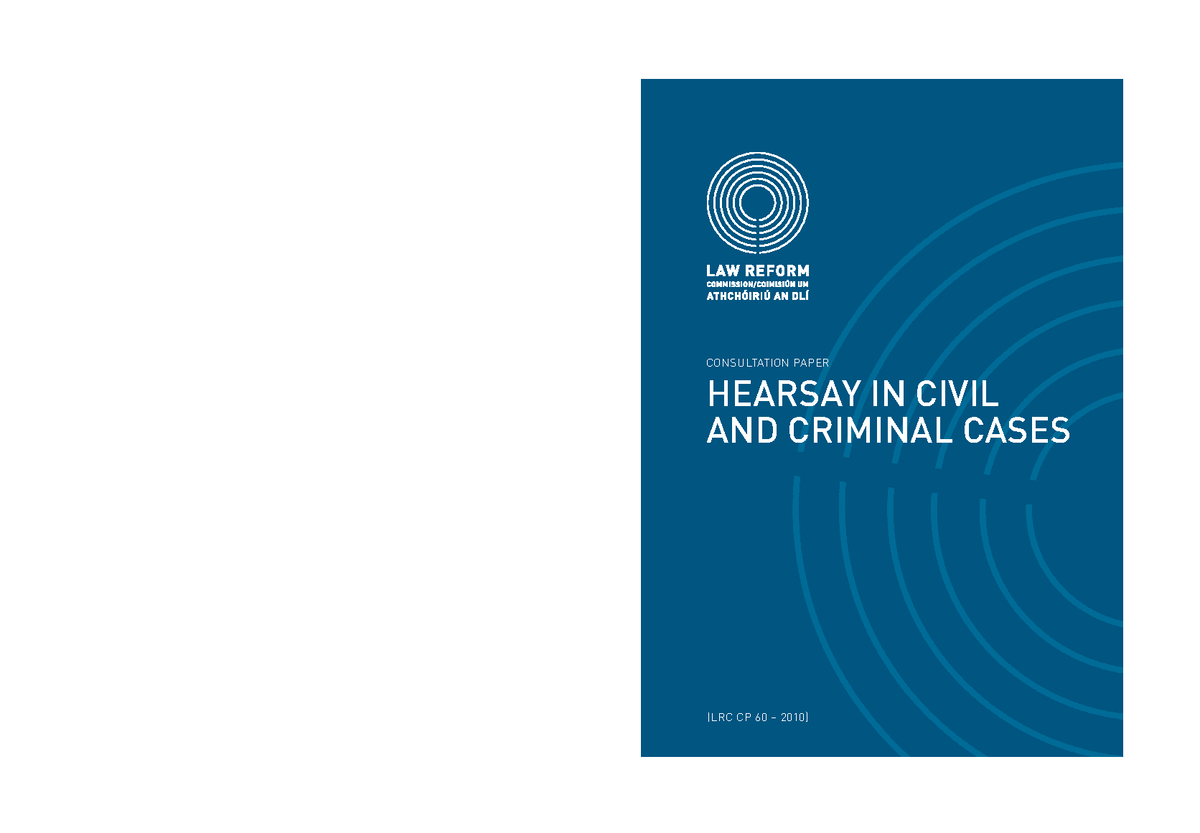 Hearsayfull History 1 - Articles on Hearsay Evidence - CONSULTATION ...