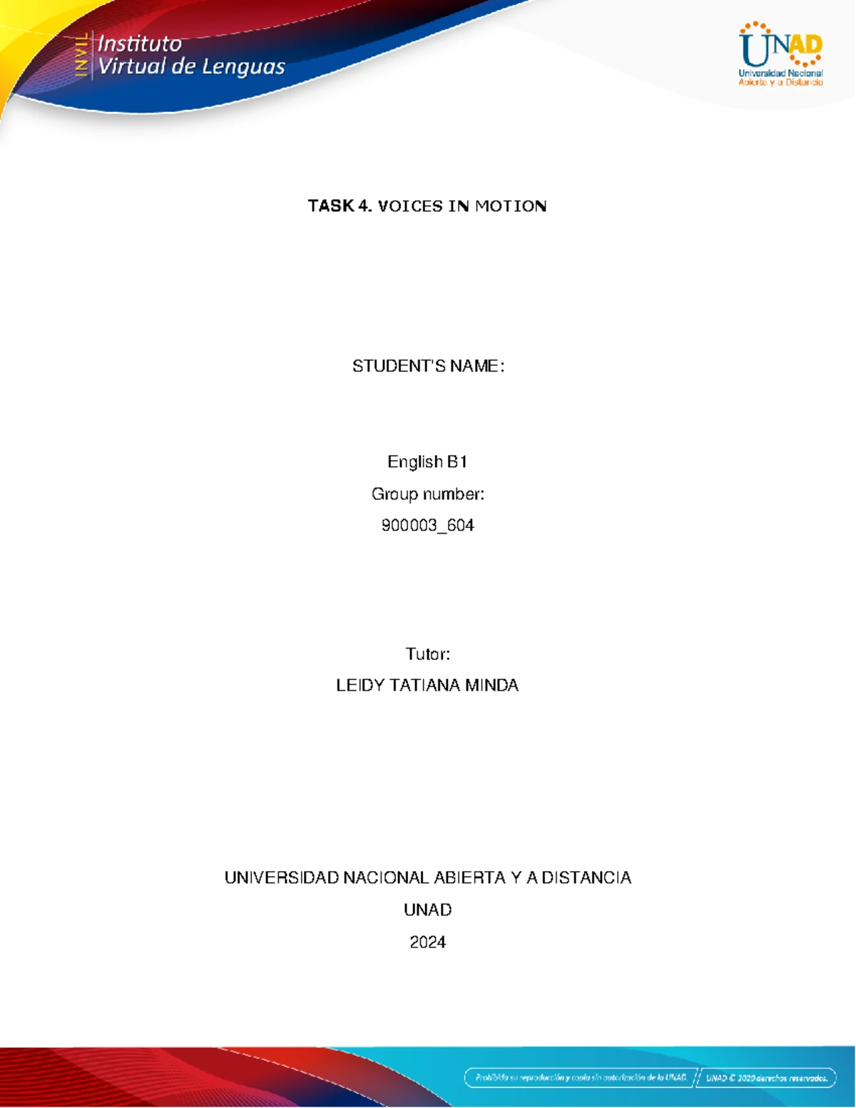 Task 2 ingles b1 - TASK 2. About me STUDENT'S NAME: Maria Isabel Irreño Marin English B Group ...