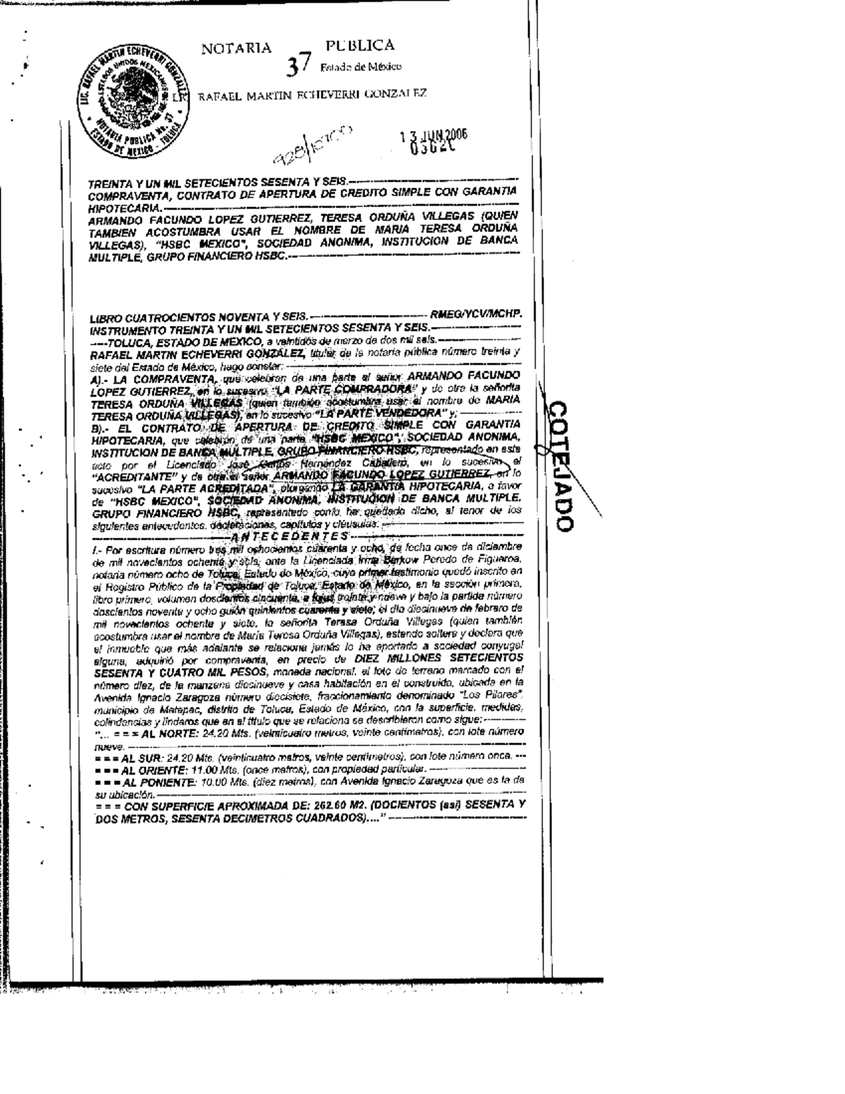 Escritura de Compraventa y Crédito Hipotecario - NOTARIA PUBLICA 3 ...