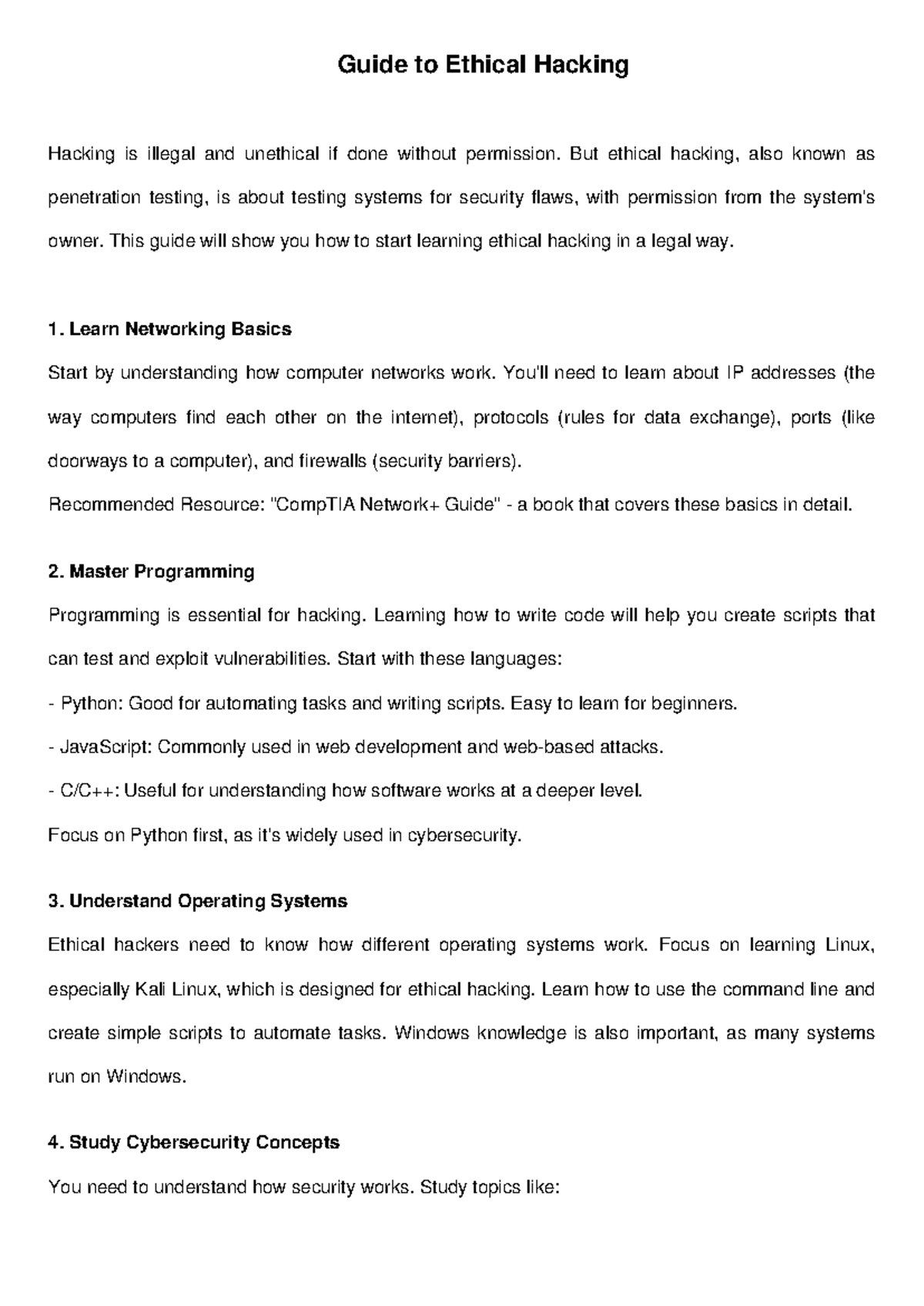 Guide to Ethical Hacking - Guide to Ethical Hacking Hacking is illegal ...