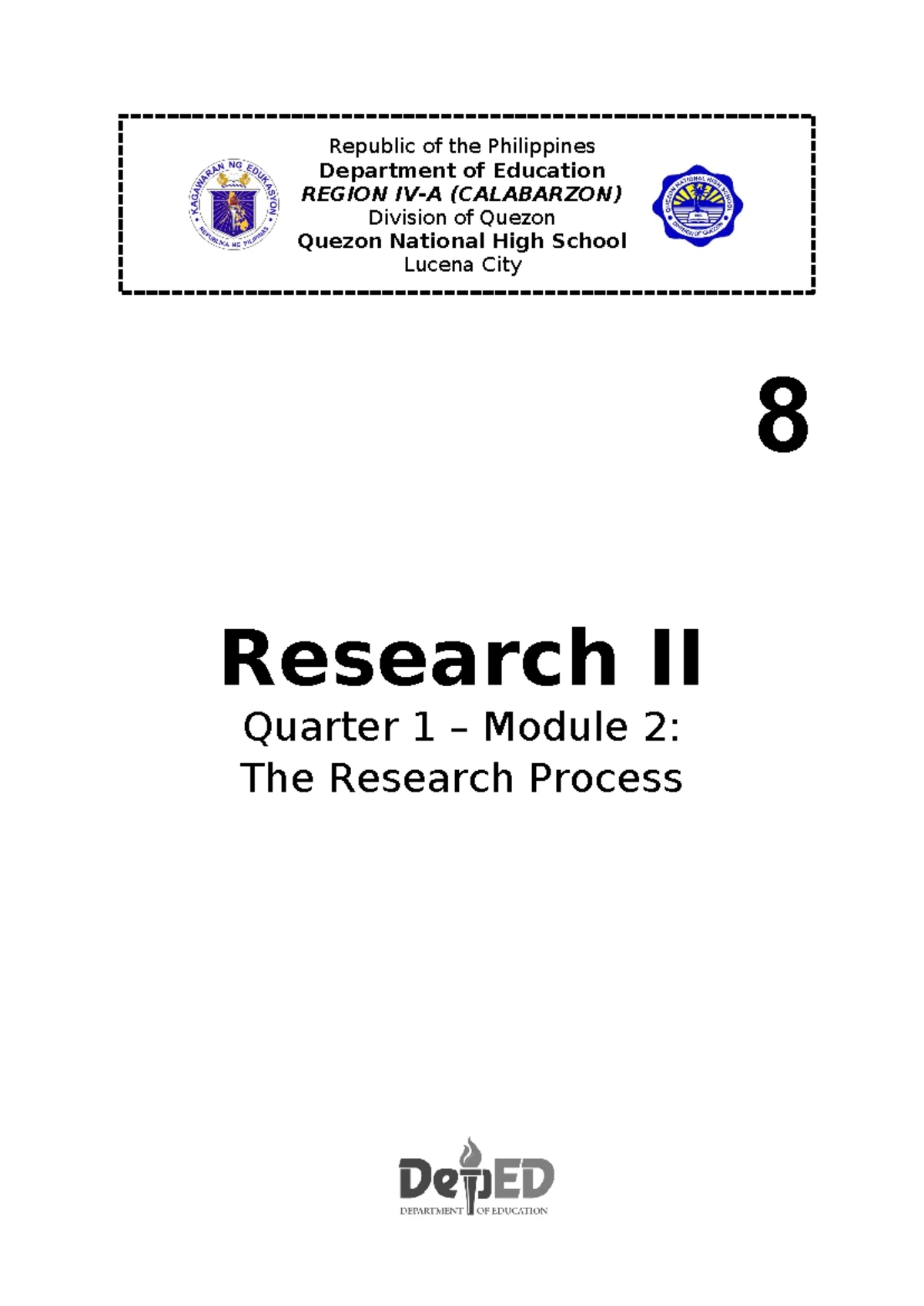 **Research II - Quarter 1 Module 1: Nature of Research Overview** - Studocu