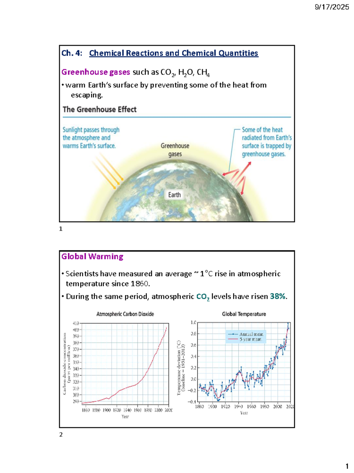 Chemistry 101: Ch. 4 - Limiting Reactants & Stoichiometry - Studocu