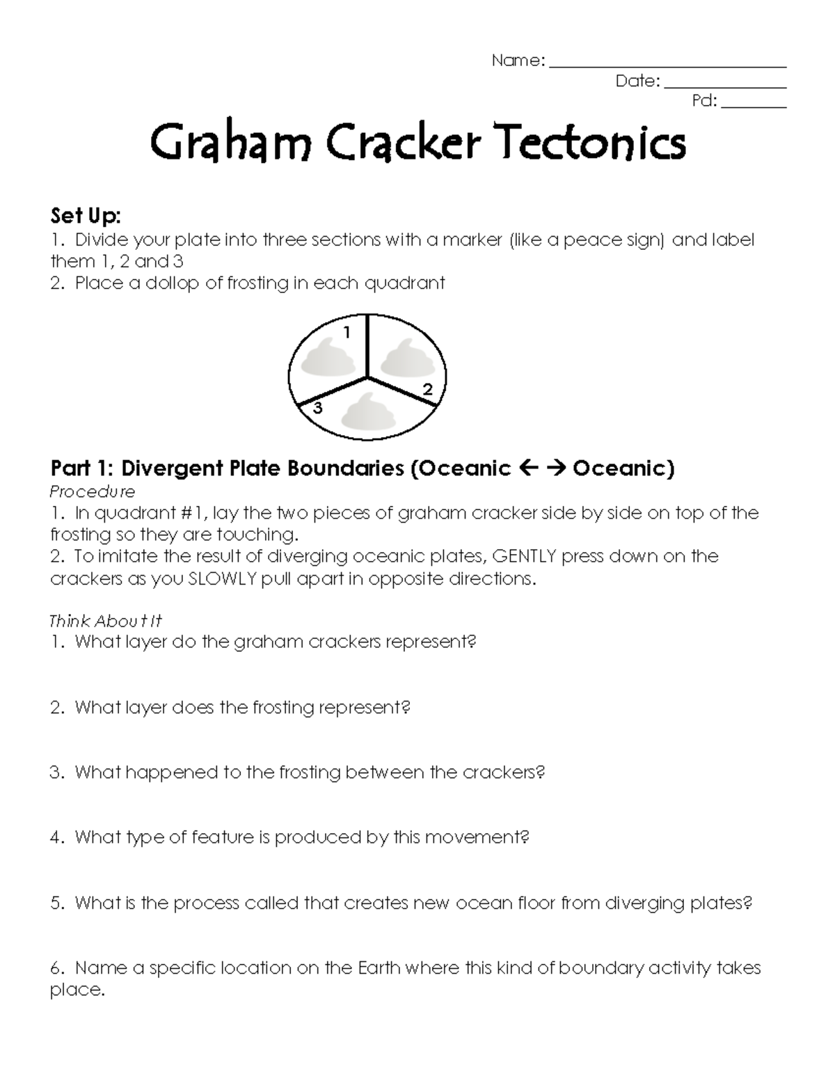 Graham Cracker Tectonics: A Plate Boundary Exploration Activity - Studocu