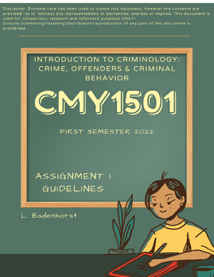 [Solved] The term Criminology means the study of crime and was first ...