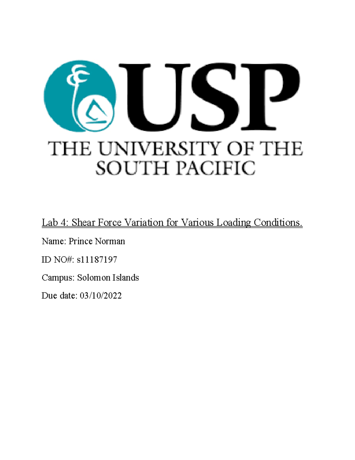 MM103 LAB 4 - Shear Force Variation Analysis Under Different Loads ...