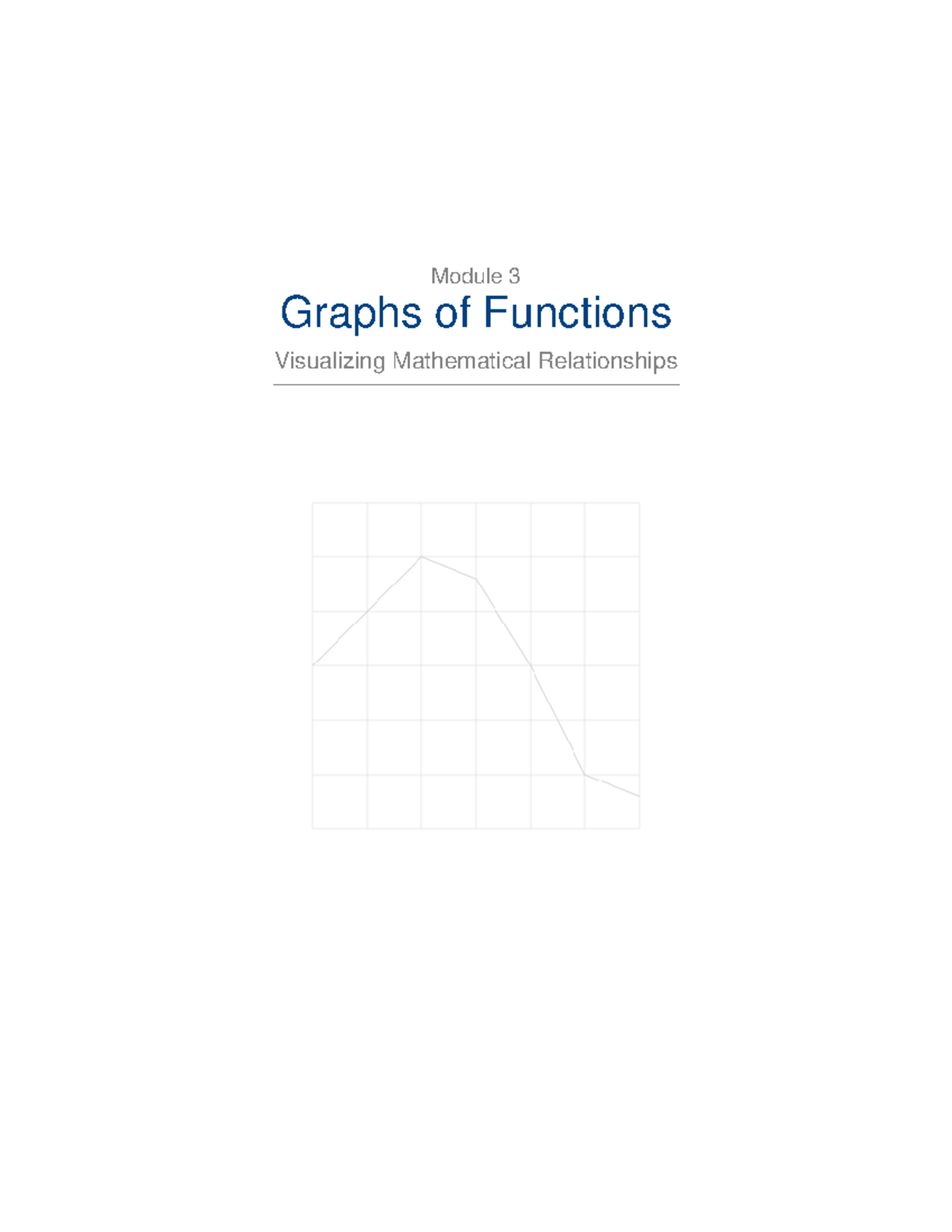 Module 3: Graphs of Functions - Visualizing Math Relationships - Studocu