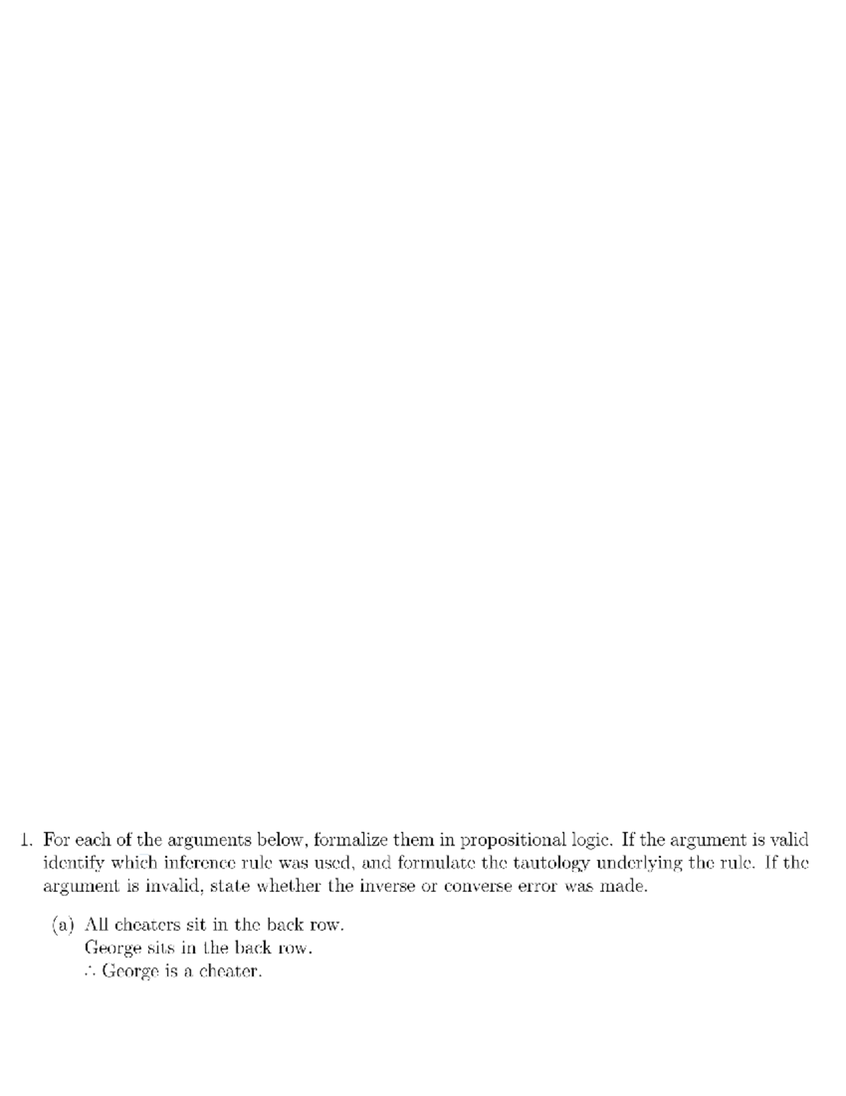 COMP 232 Assignment 2: Logic Arguments and Validity Analysis - Studocu