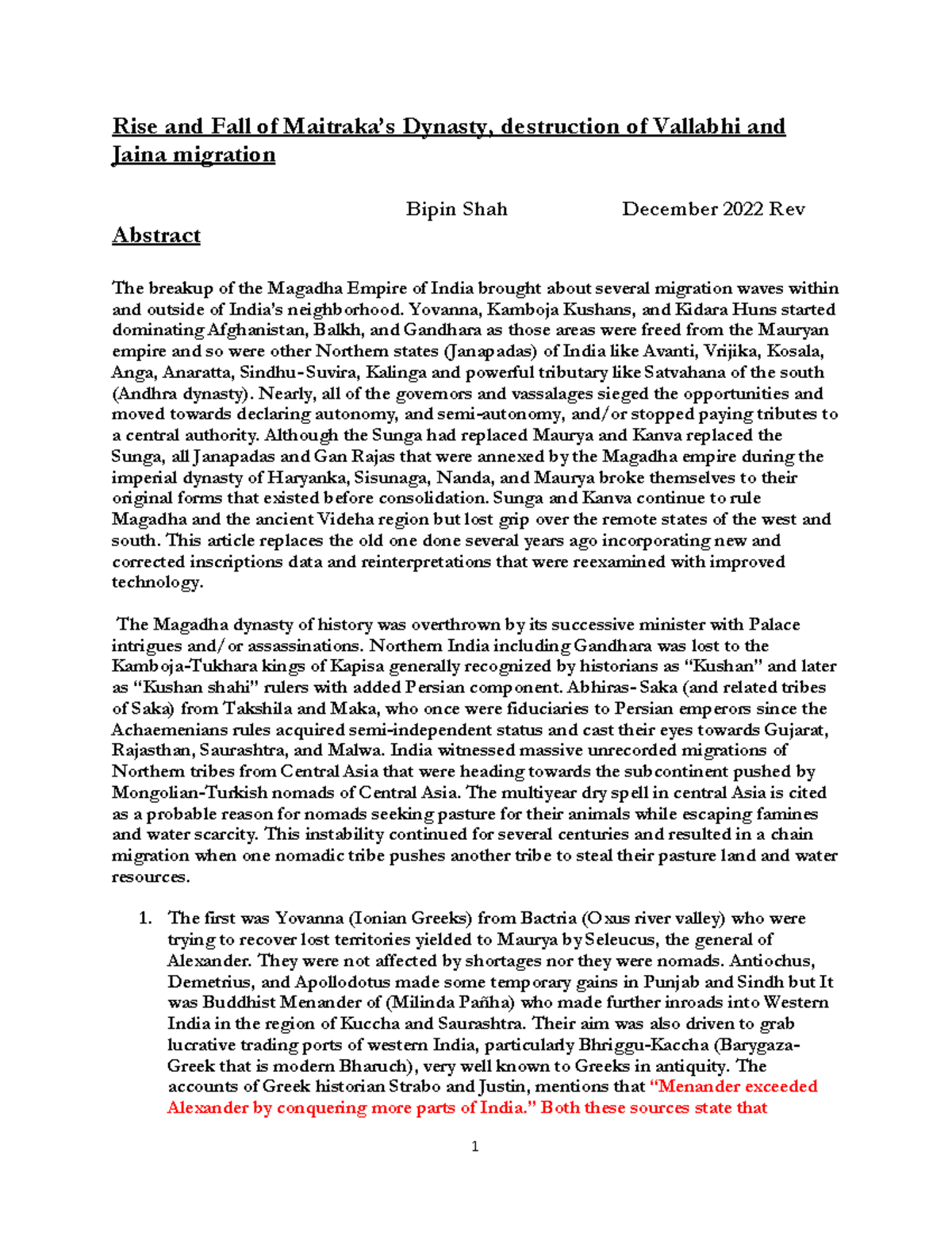 **Analysis of the Rise and Fall of Maitraka Dynasty (HIST 201)** - Studocu
