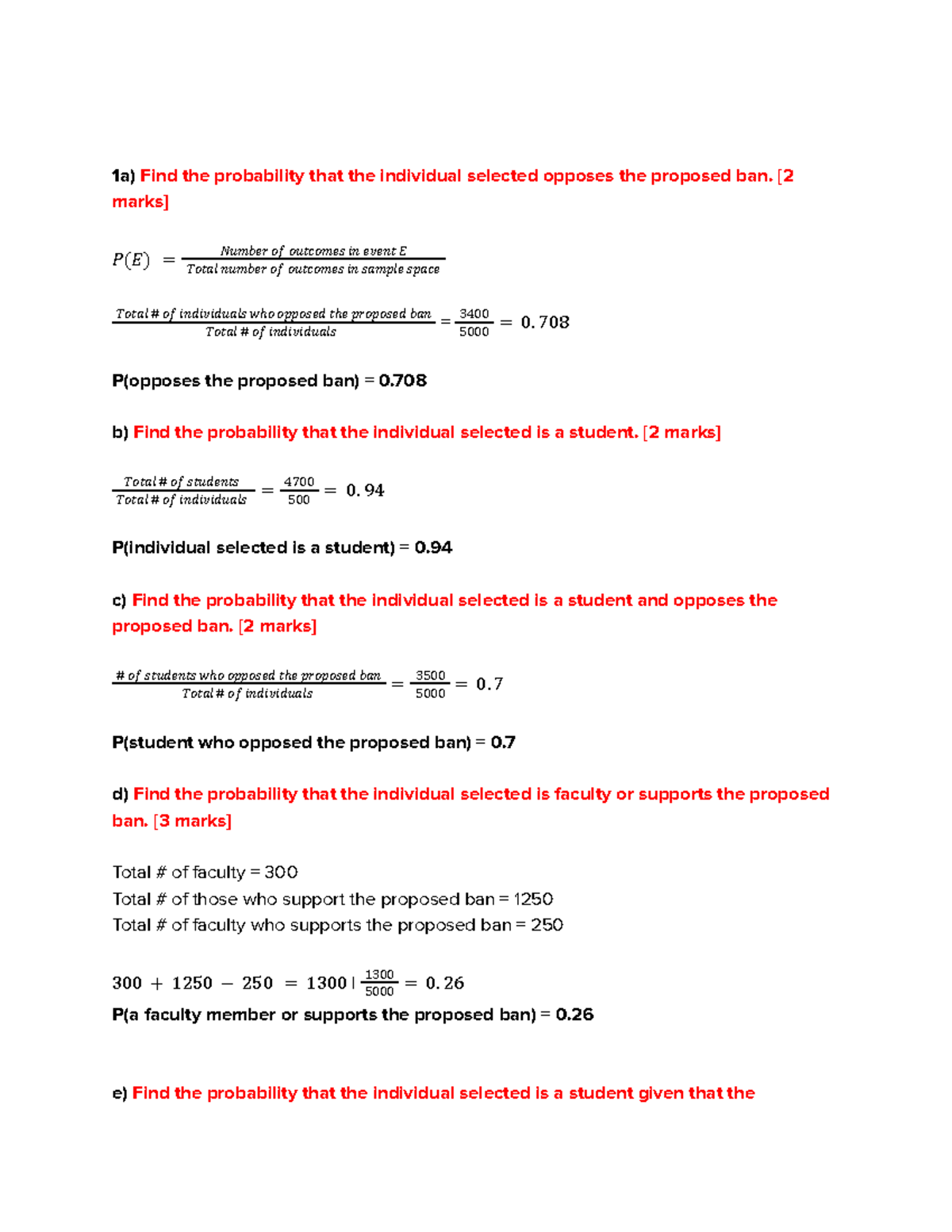Stats 216 Assignment 2A - 1a) Find the probability that the individual ...