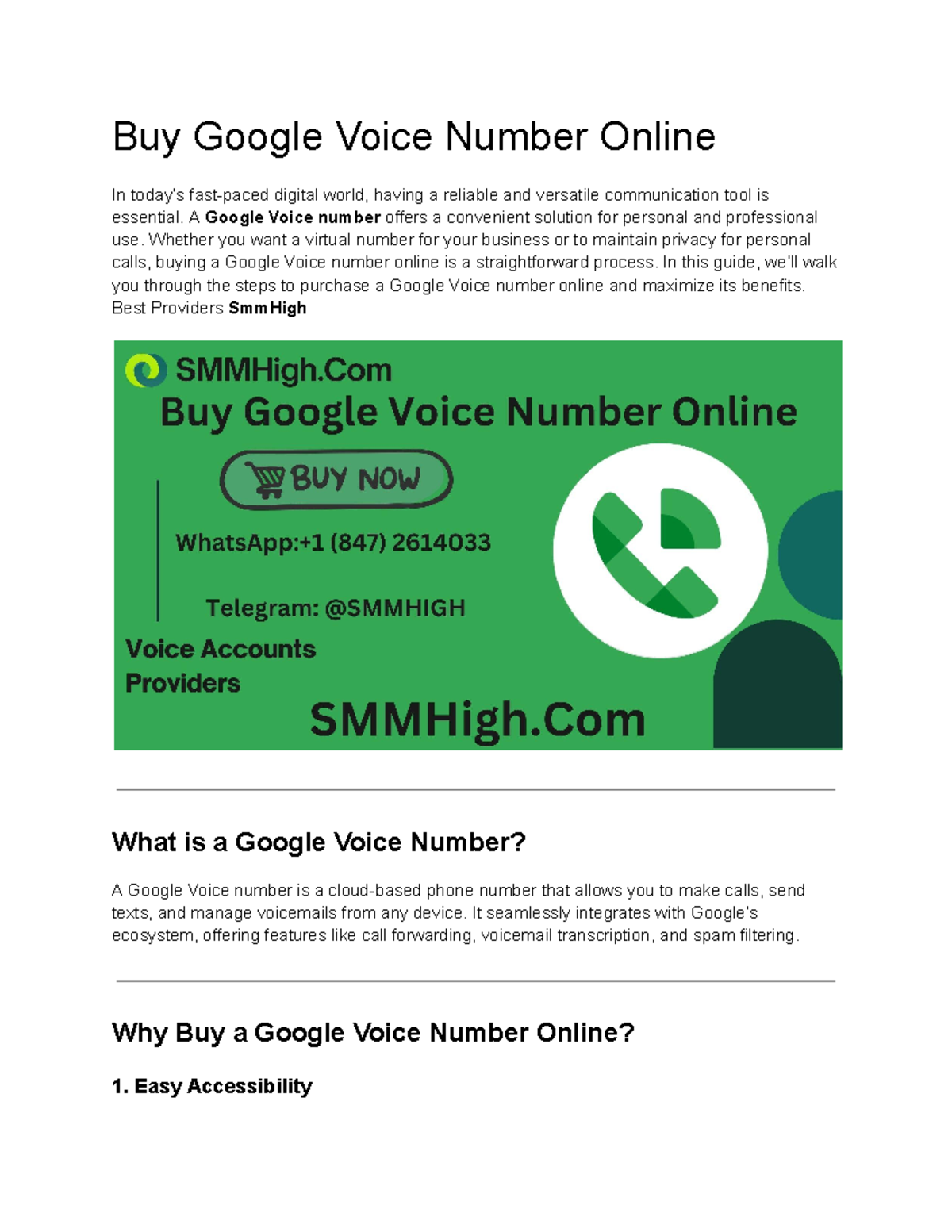 Buy Google Voice Number Online - A Google Voice number offers a ...