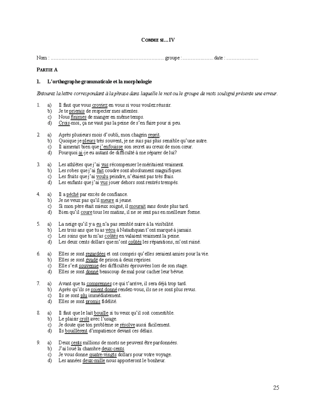 Guide de Révision pour le TEST DE CERTIFICATION EN FRANÇAIS ÉCRIT ...