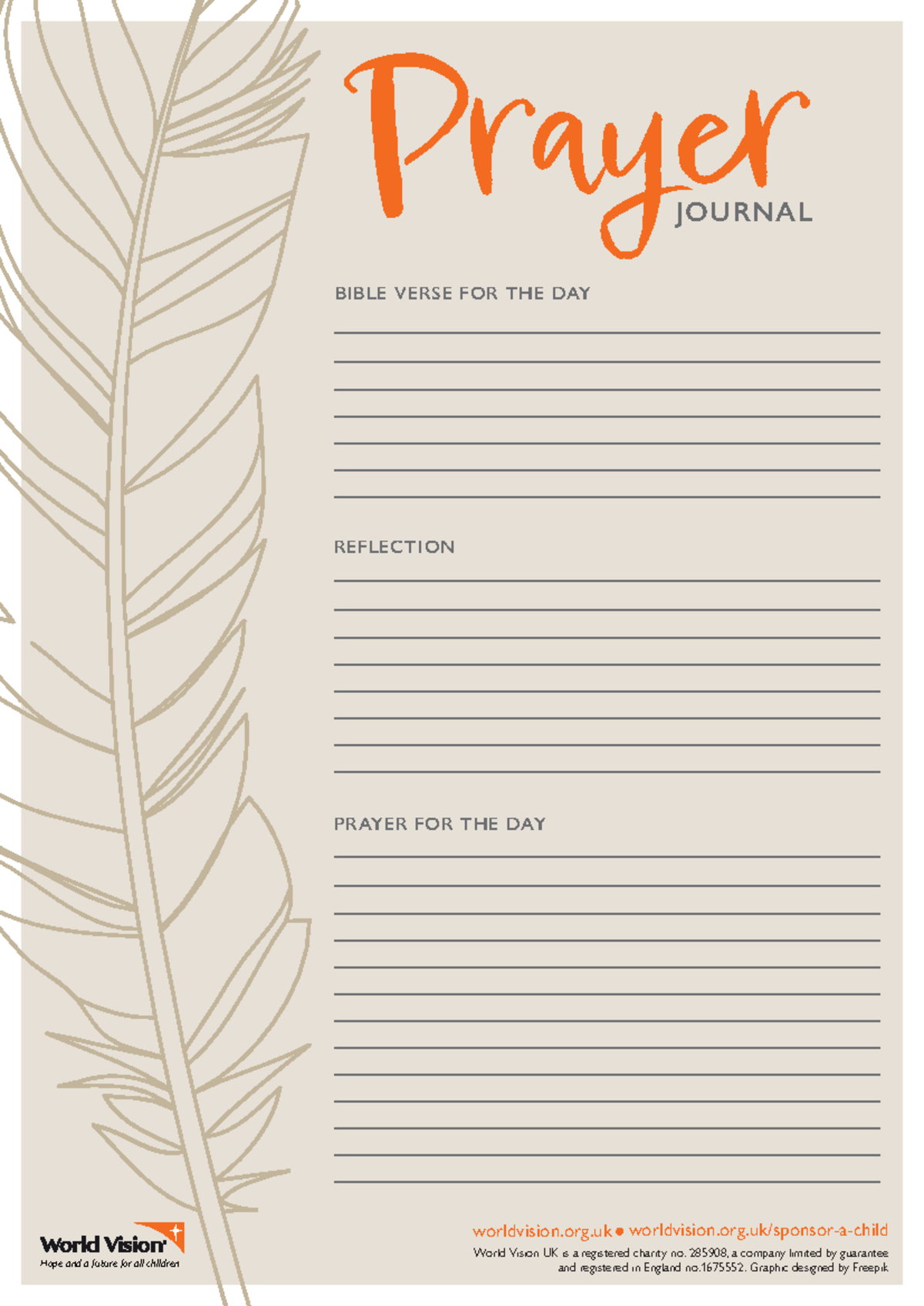 Prayer Journal - This aids the learners in enhancing their writing ...