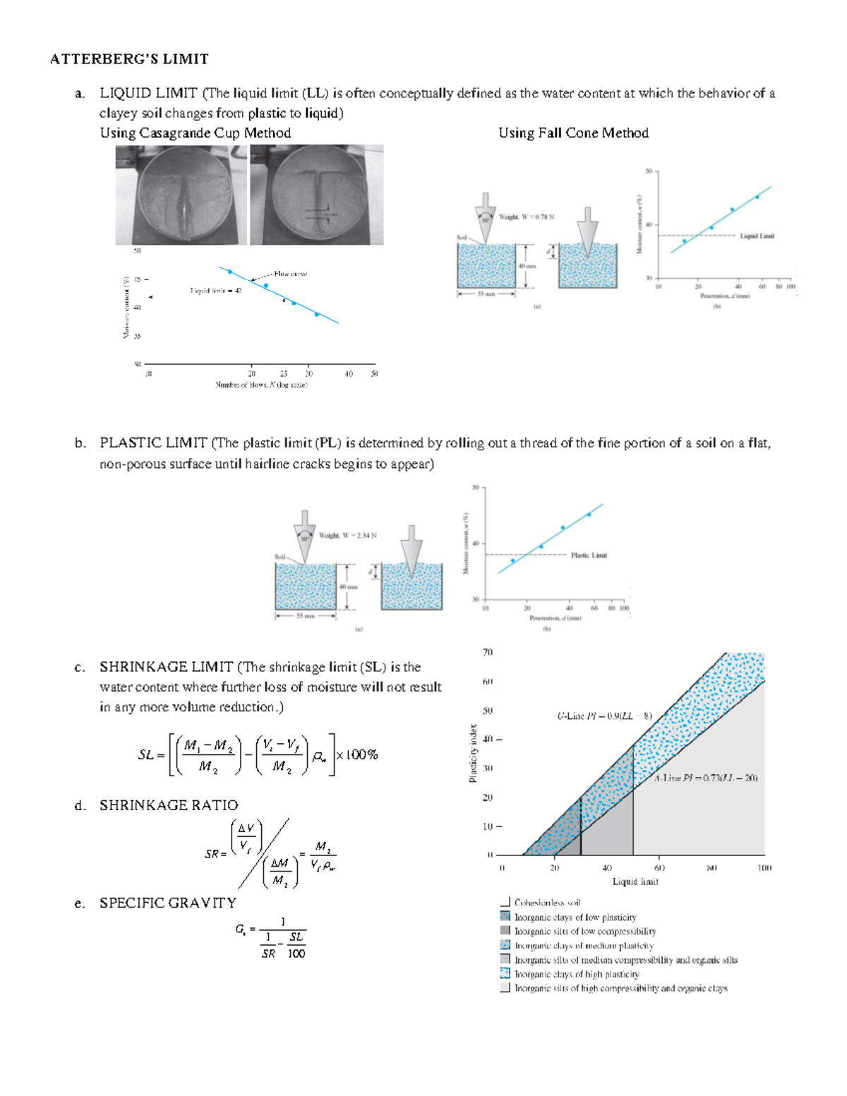Atterberg- Limits - ATTERBERG’S LIMIT a. LIQUID LIMIT (The liquid limit ...