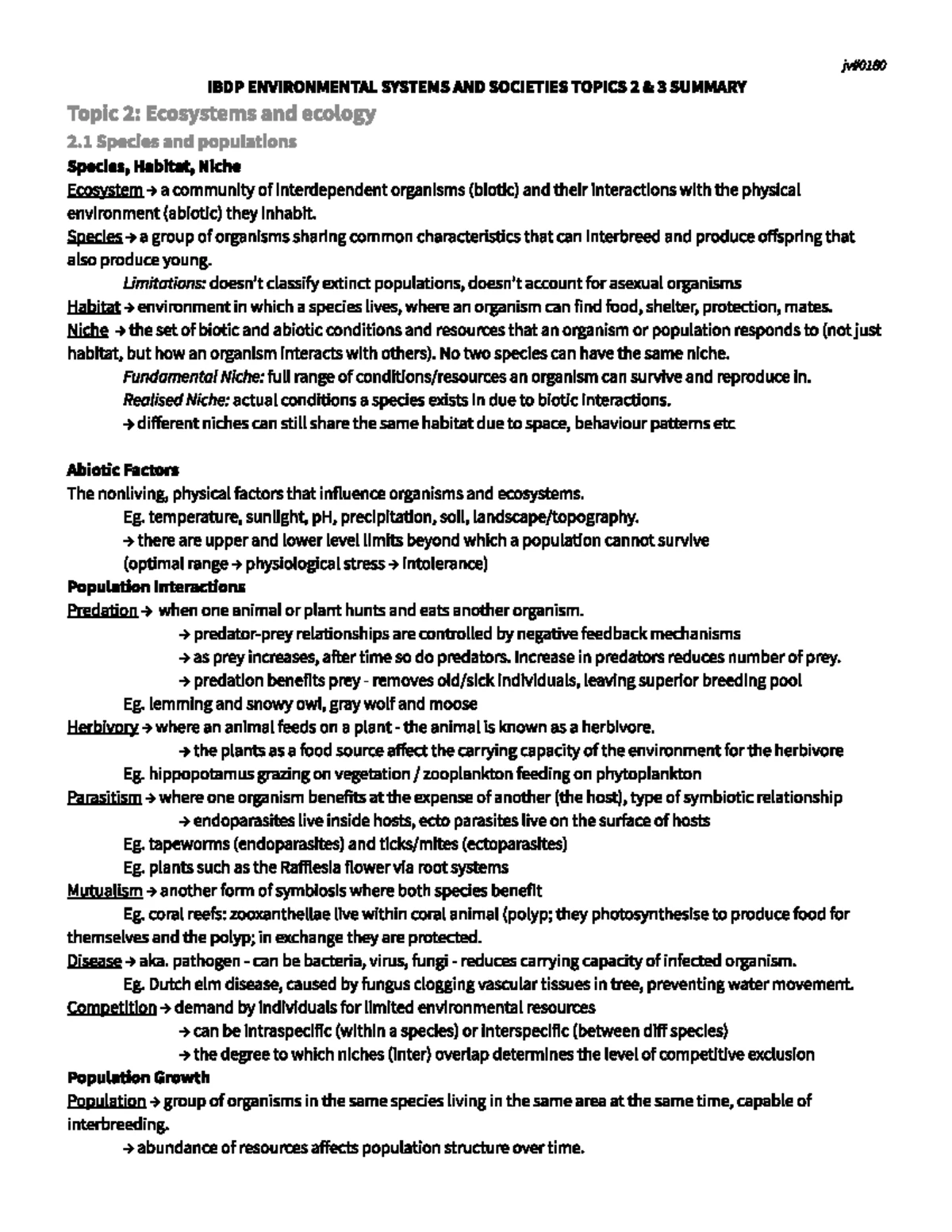 ESS Notes: Environmental Value Systems, Models, & Ecosystem Dynamics ...